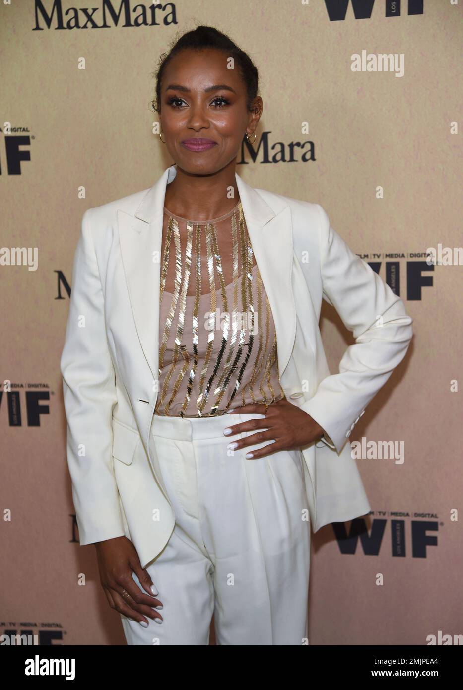 Melanie Liburd arrives at the Women in Film Annual Gala on Wednesday ...