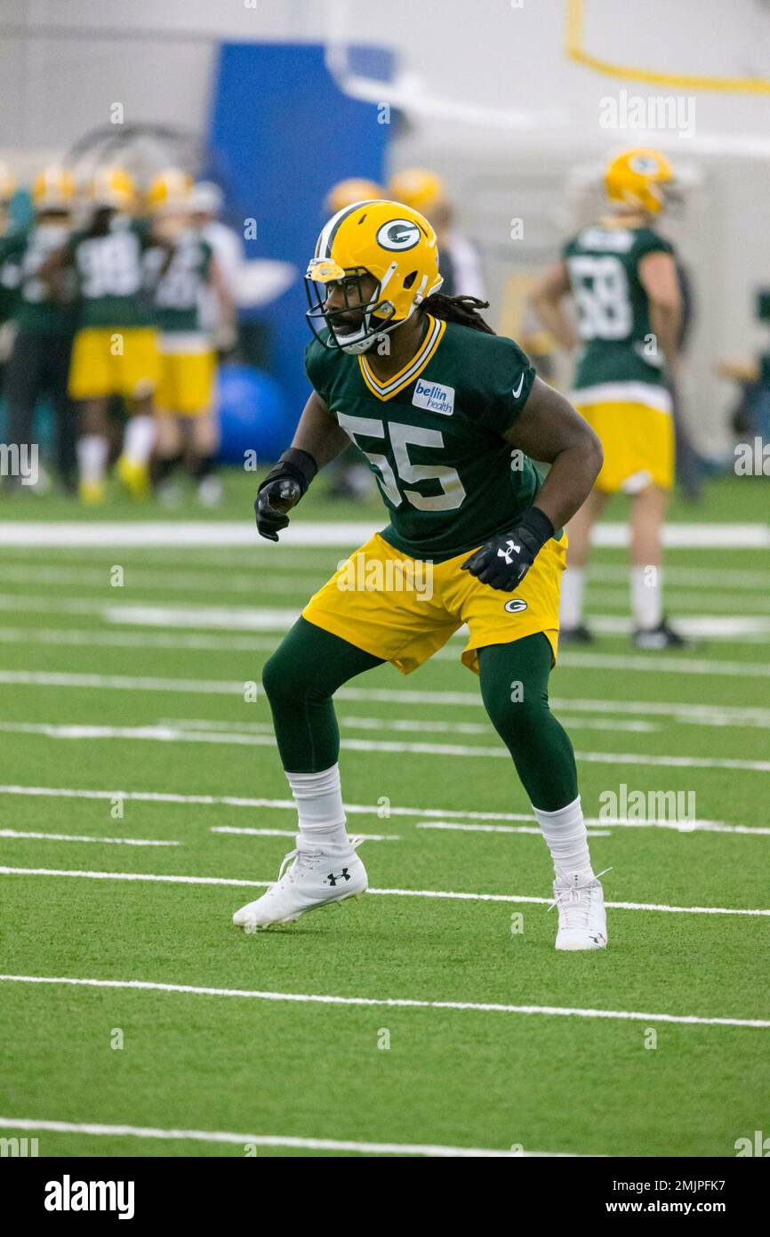 Green Bay Packers Za'Darius Smith during NFL football minicamp practice ...