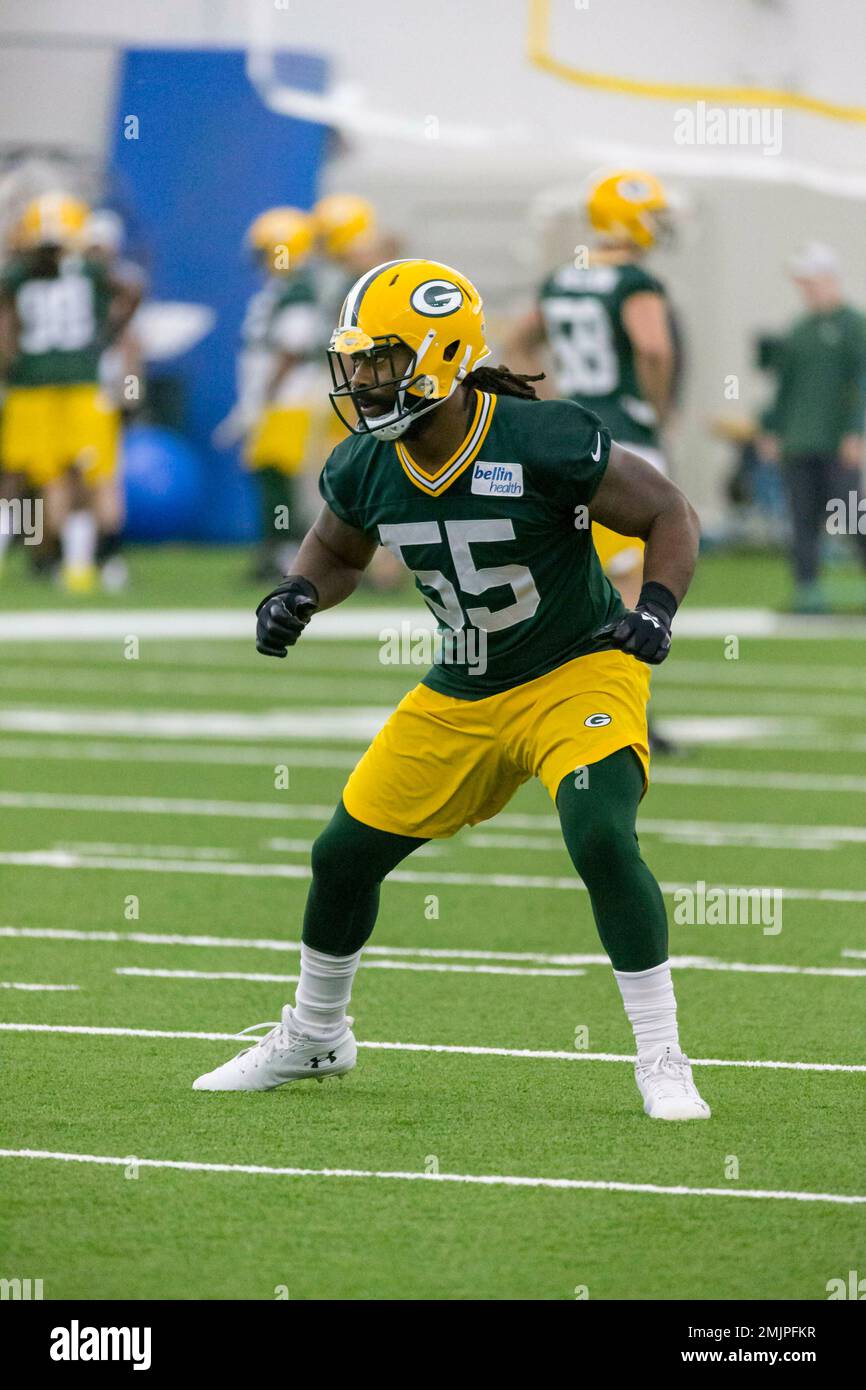 Green Bay Packers Za'Darius Smith during NFL football minicamp practice ...