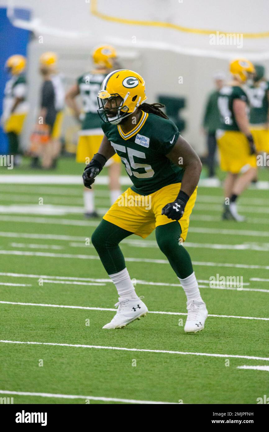 Green Bay Packers Za'Darius Smith during NFL football minicamp practice ...