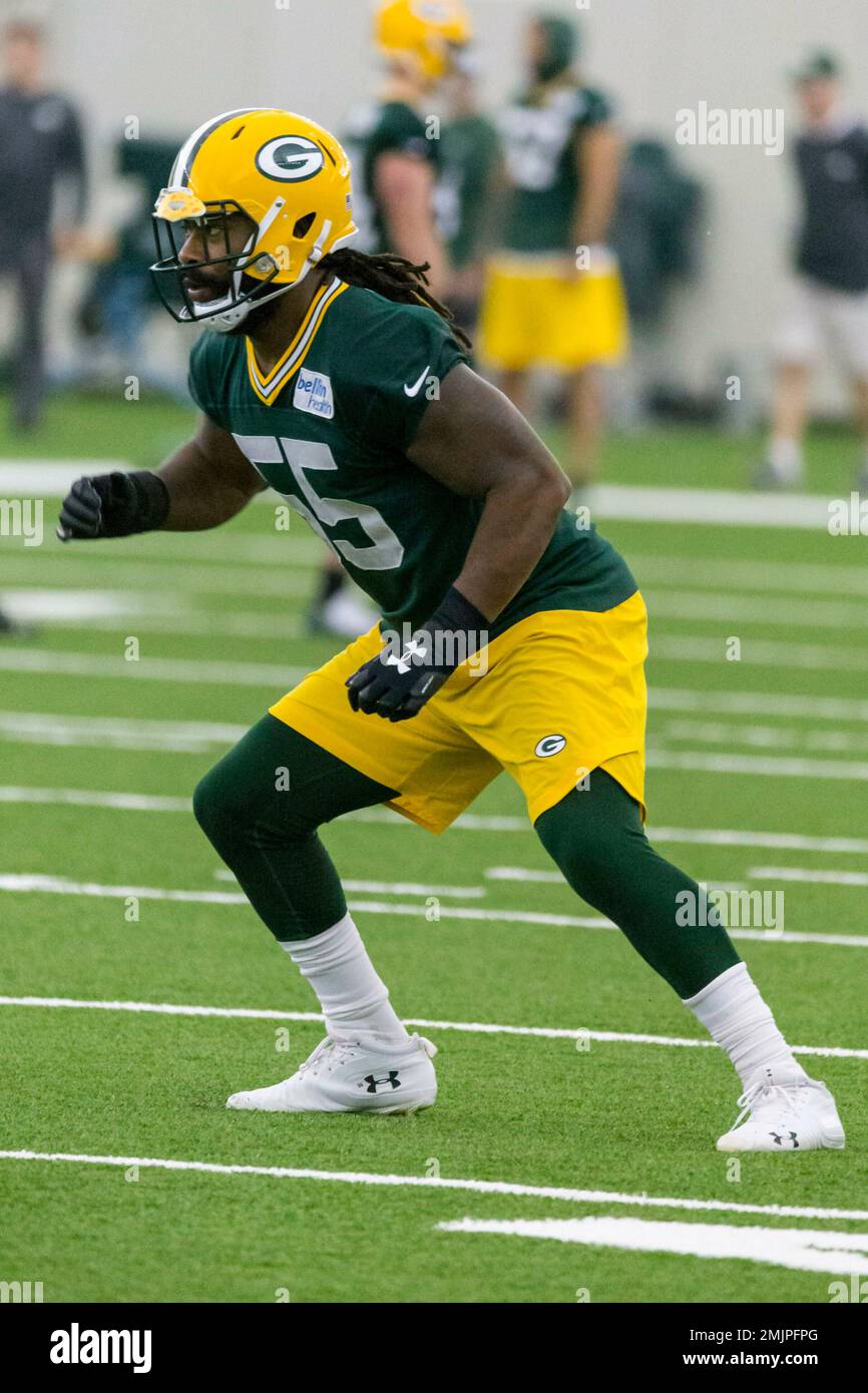 Green Bay Packers Za'Darius Smith during NFL football minicamp practice ...
