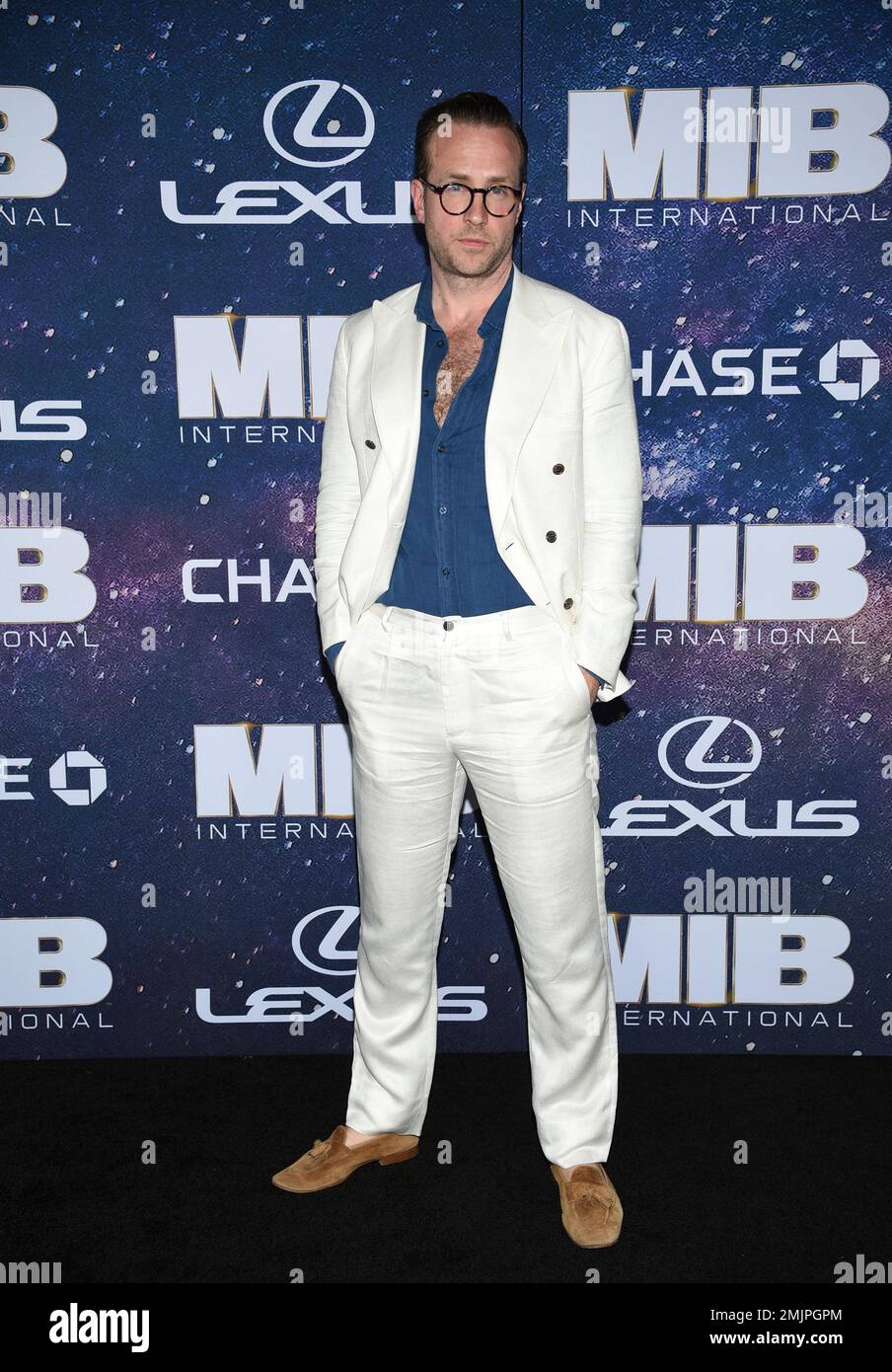 Actor Rafe Spall attends the world premiere of "Men in Black ...