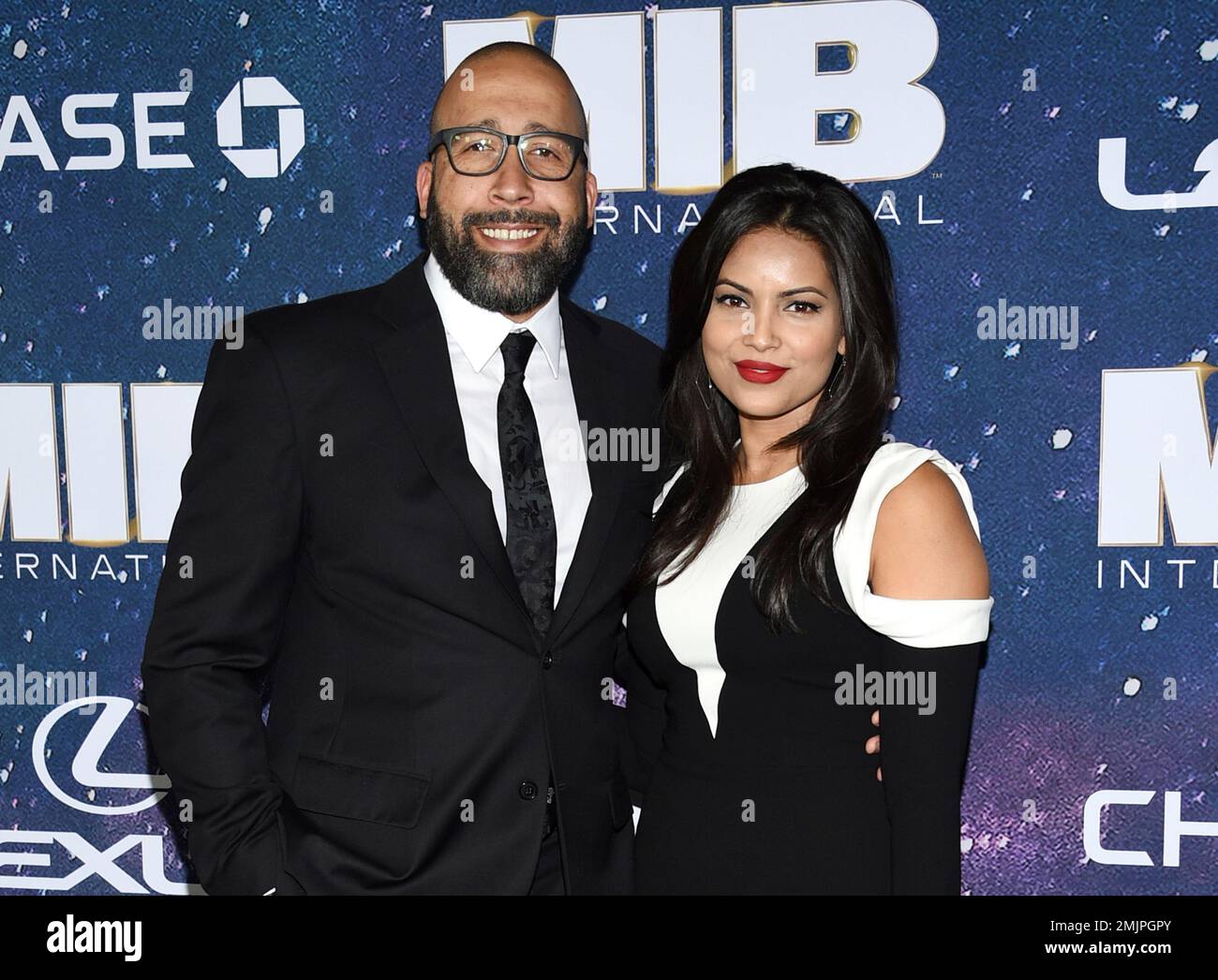 New York Knicks coach David Fizdale and wife Natasha Sen-Fizdale attend the world premiere of ...