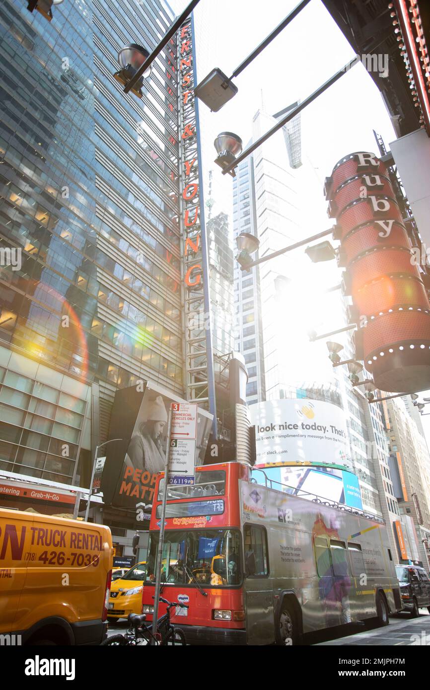 IMAGE DISTRIBUTED FOR EY - EY Pride bus parked in front of the iconic ...