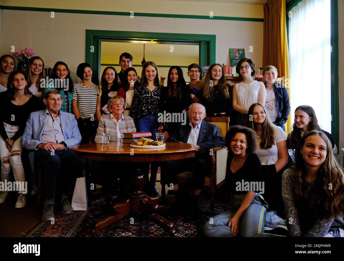 Jacqueline van Maarsen, center left, and Albert Gomes de Mesquita ...
