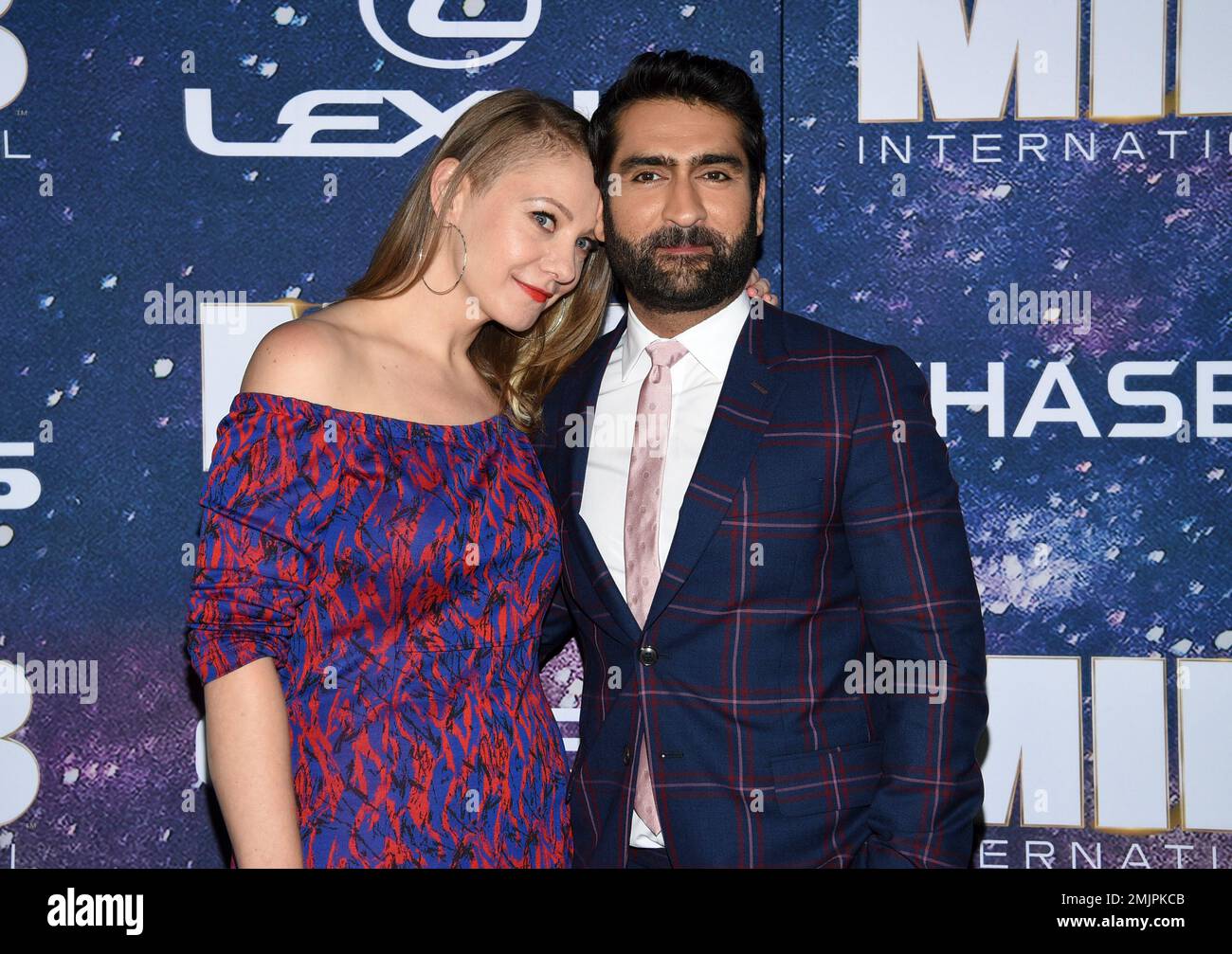 Actor Kumail Nanjiani, right, and wife actress Emily V. Gordon attend ...