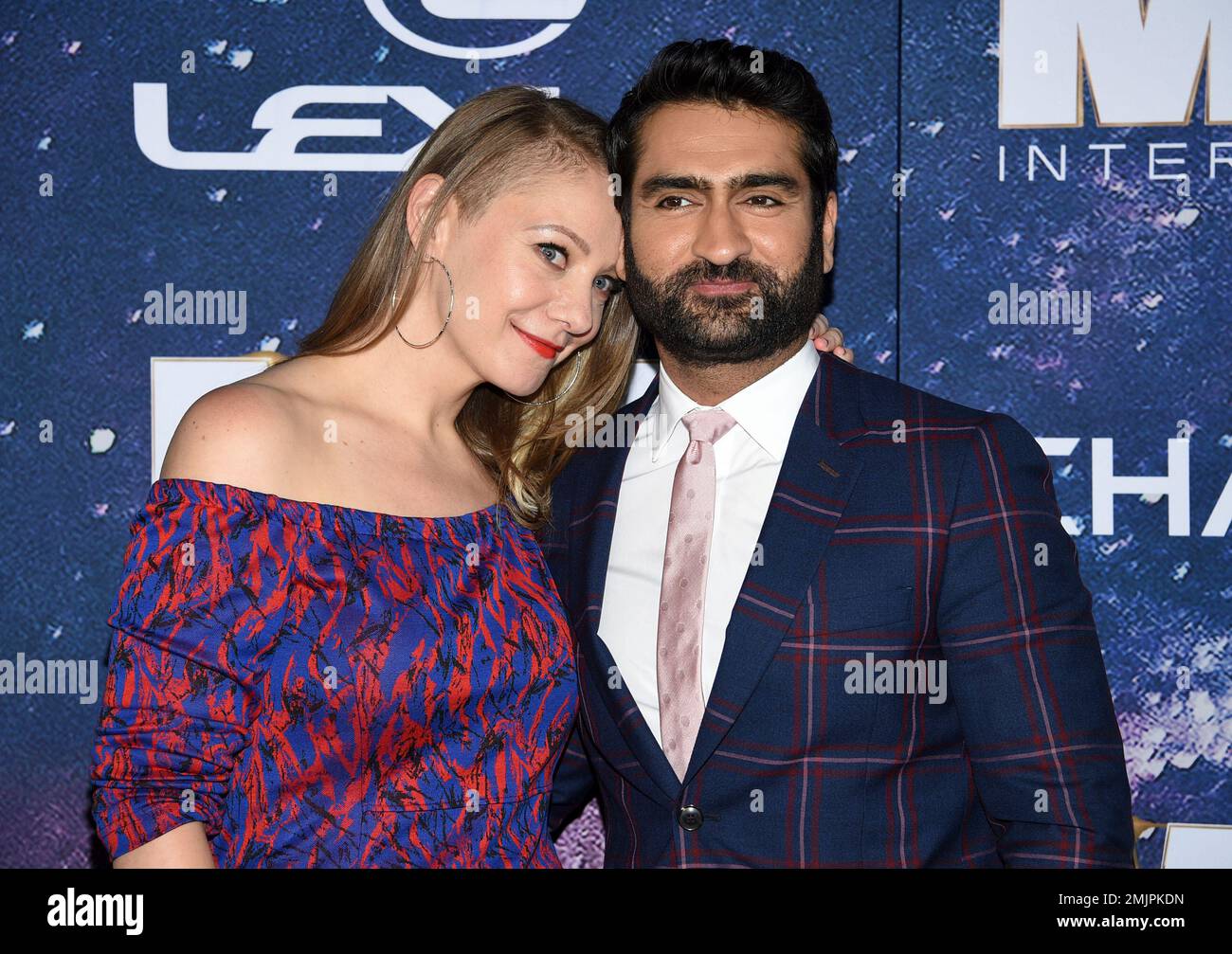 Actor Kumail Nanjiani, right, and wife actress Emily V. Gordon attend ...