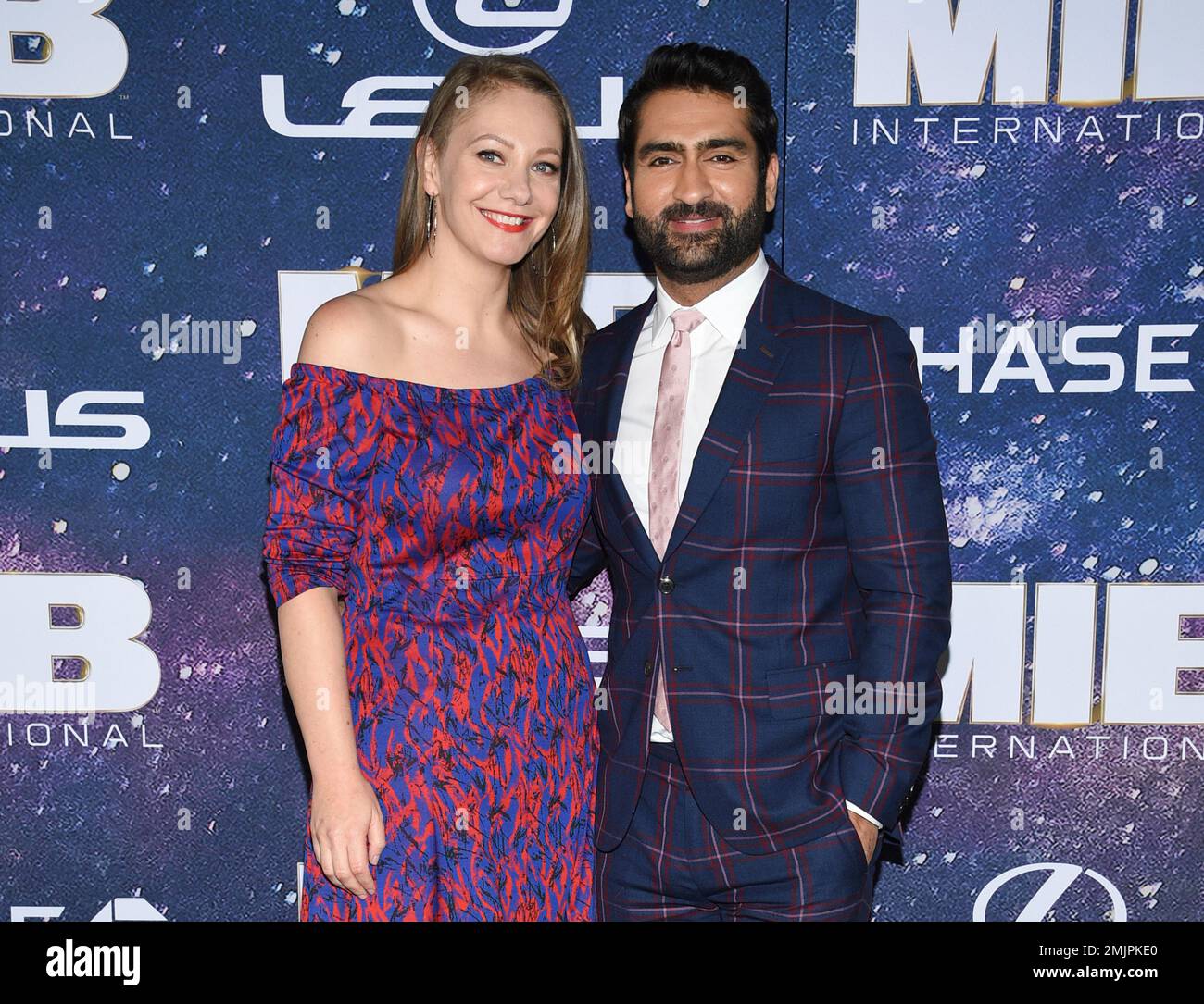 Actor Kumail Nanjiani, right, and wife actress Emily V. Gordon attend ...