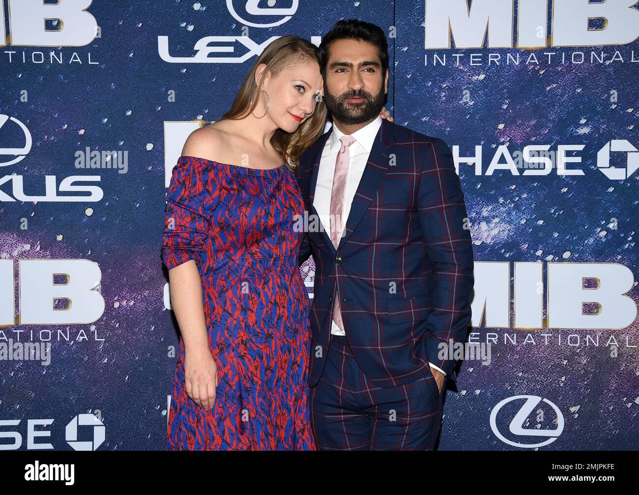 Actor Kumail Nanjiani, right, and wife actress Emily V. Gordon attend ...