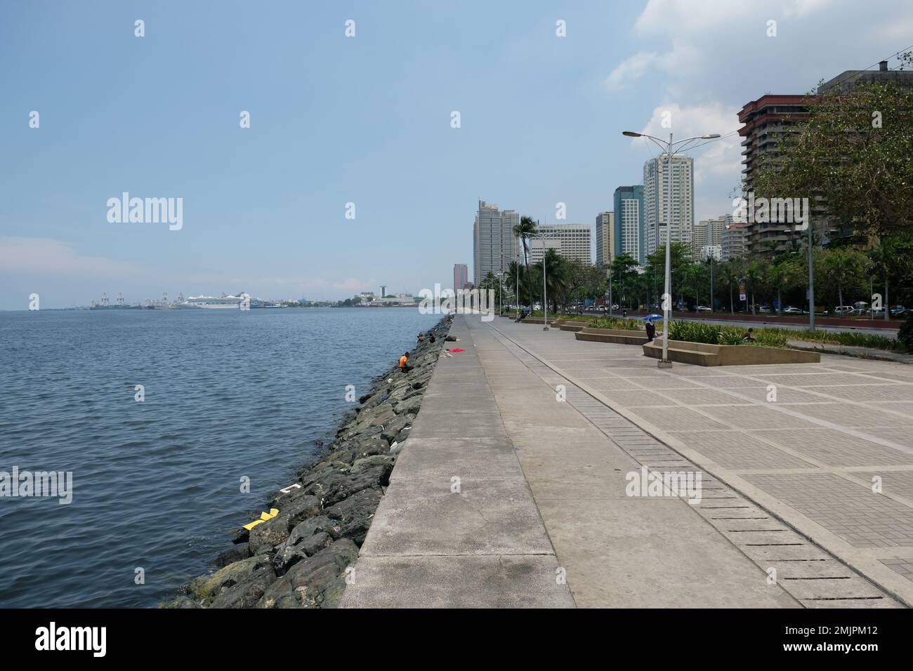 Philippines Manila - Manila Baywalk - Manila Promenade Stock Photo - Alamy