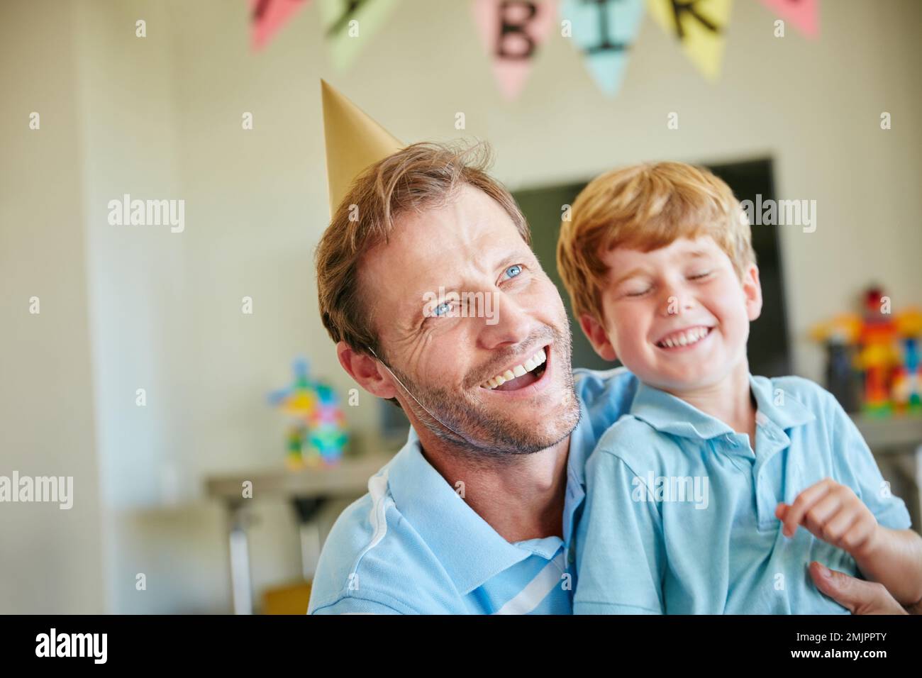 Creating moments to keep for life. a father and son having a birthday ...
