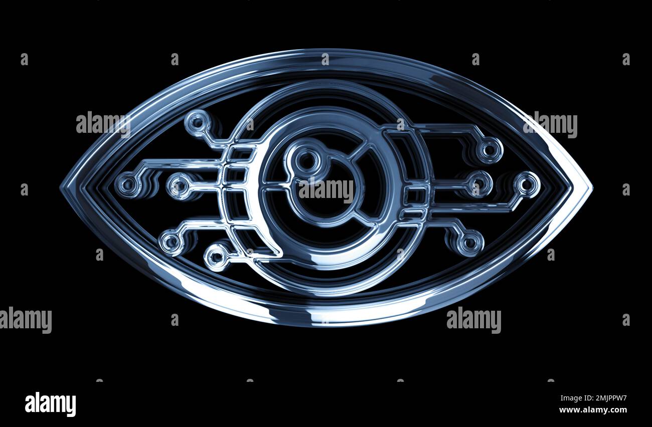 Cyber eye espionage big brother hacking spy and intelligence golden ...