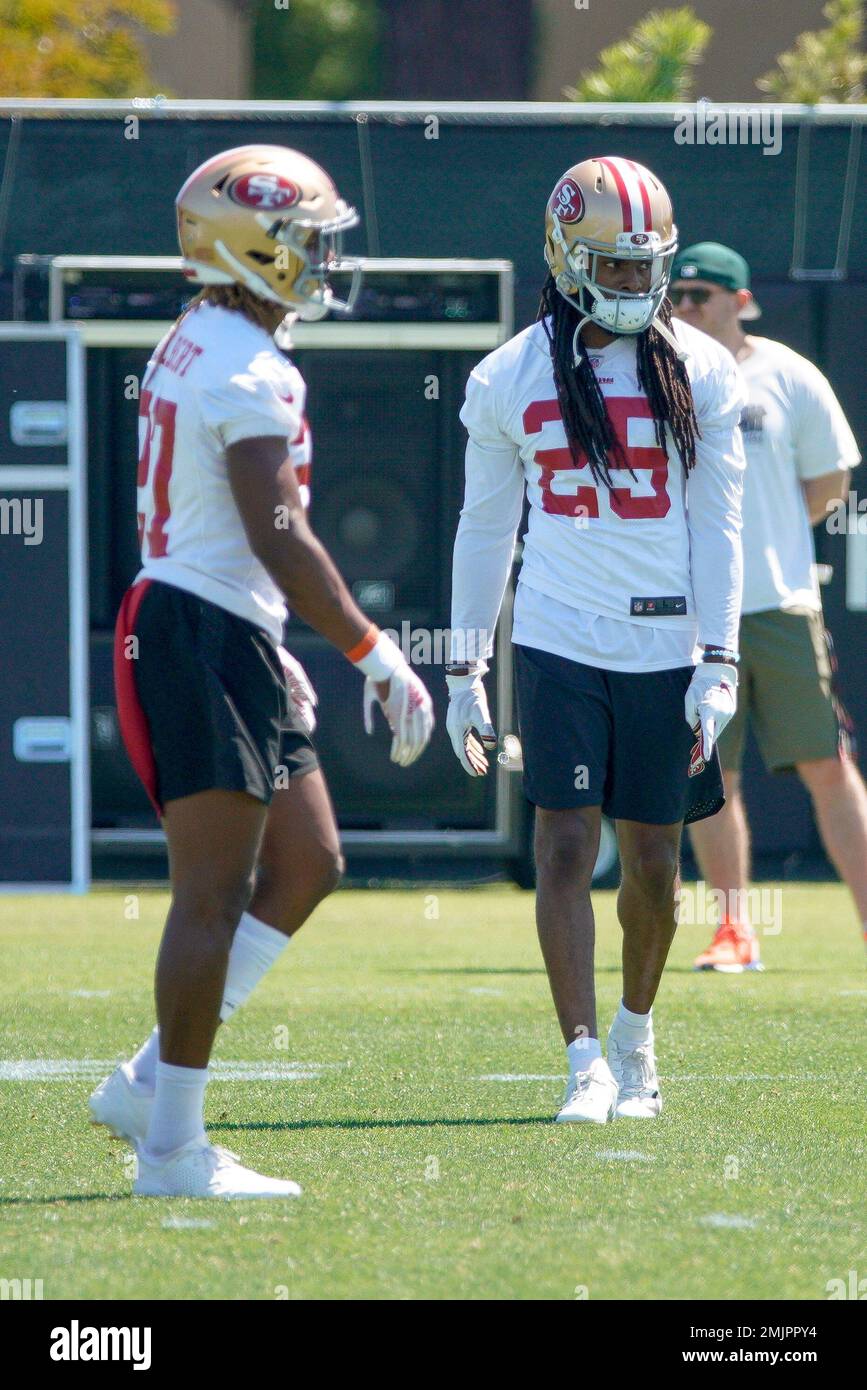 San Francisco 49ers cornerback Richard Sherman (25) and free safety ...