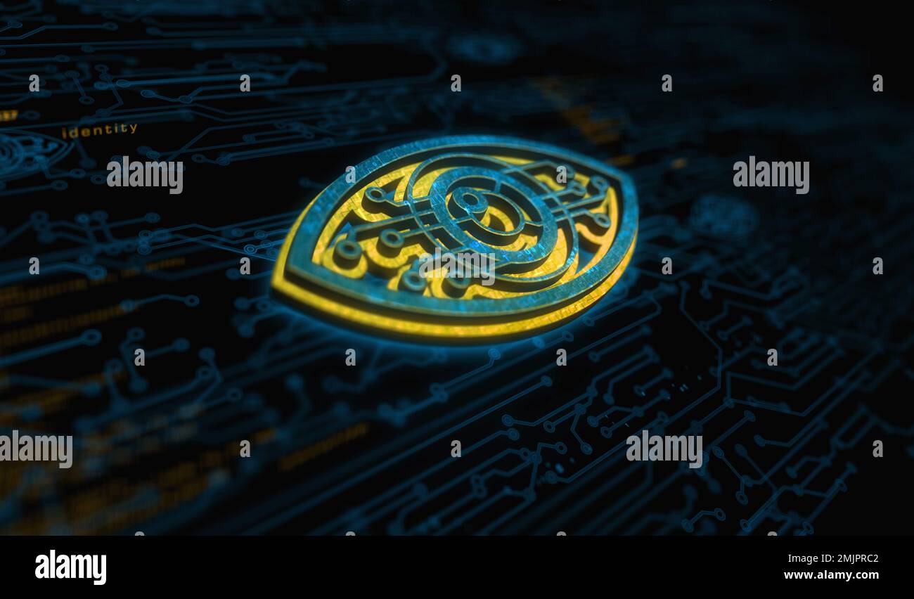 Cyber eye espionage big brother hacking spy and intelligence symbol ...