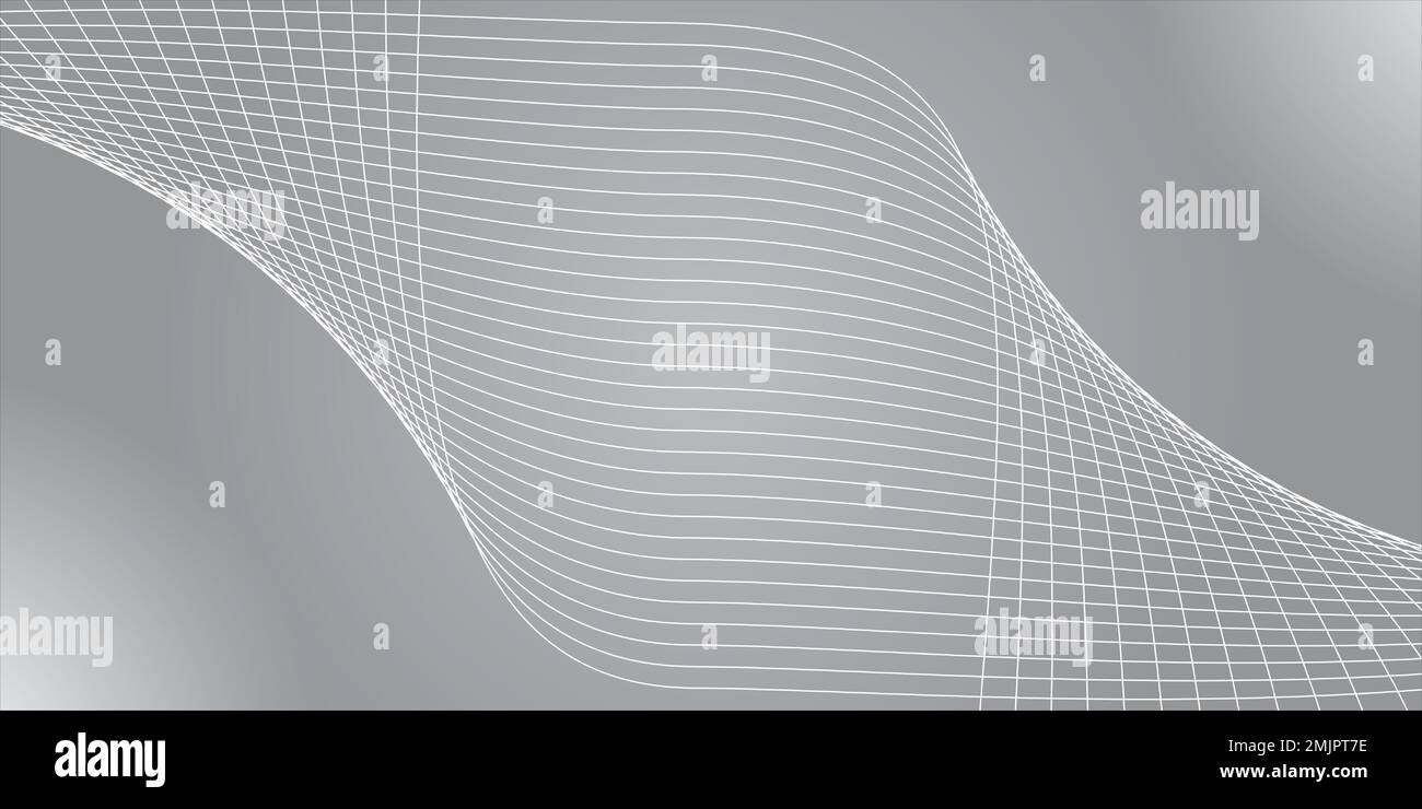 Abstract background with curved wavy lines. Vector illustration for ...