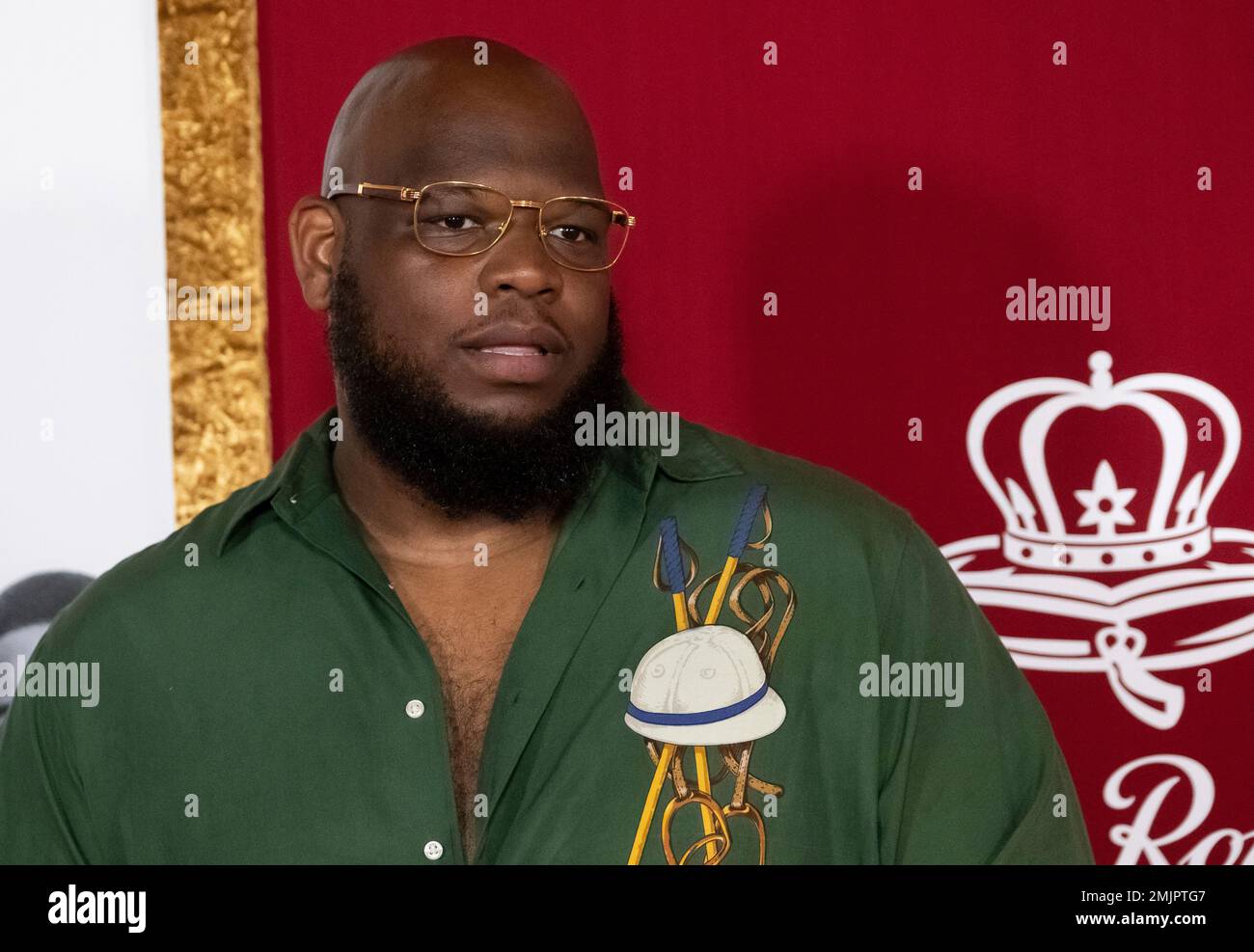 Meyhem Lauren attends the premiere of "Shaft" at AMC Lincoln Square on ...