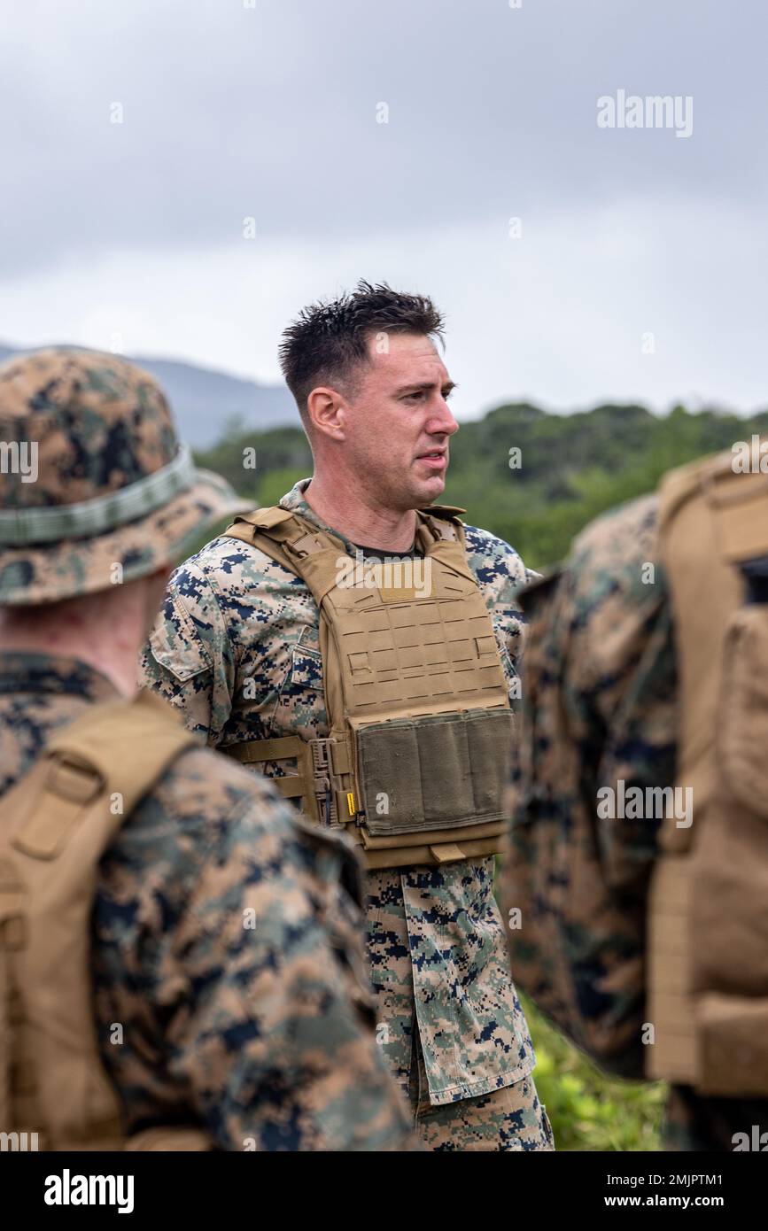 U.S. Marine Corps Staff Sgt. Sean O’Neill, a platoon sergeant with 3d ...