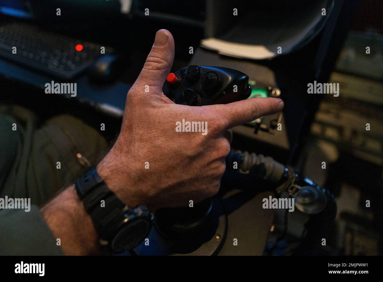 U.S. Marine Corps Maj. Richard Webb, a KC-130J Hercules pilot with ...