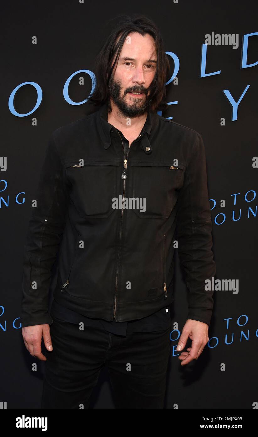 Keanu Reeves poses at a special screening of the Amazon Prime series ...