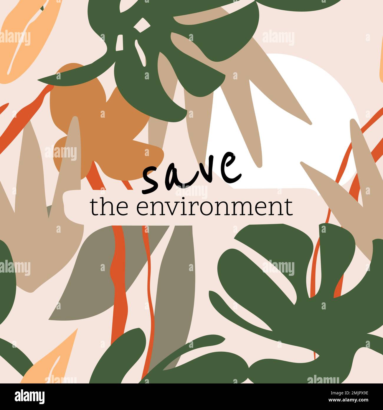 Save the environment post template for Instagram vector Stock Vector ...