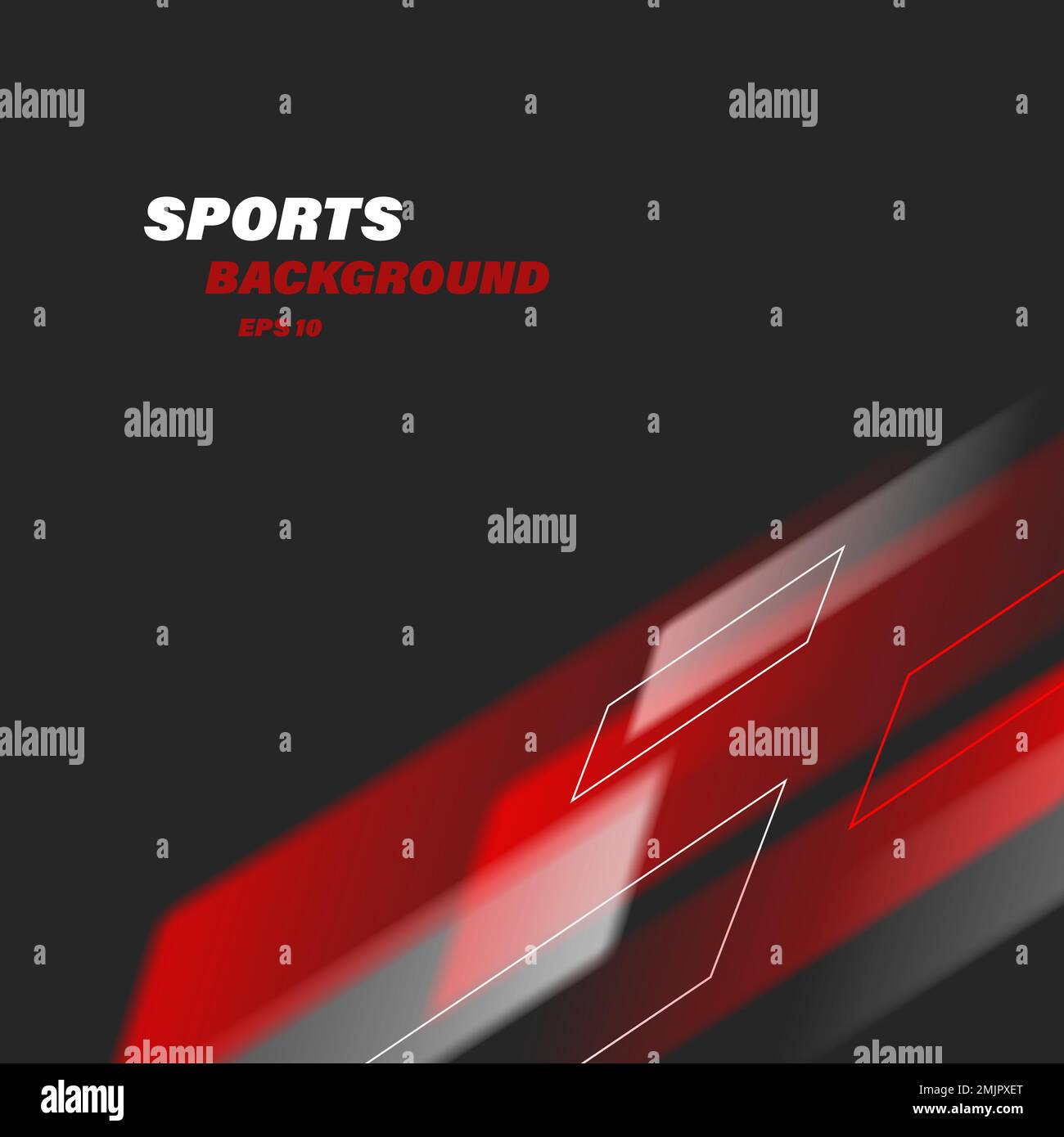 Dynamic composition diagonal rectangular shapes in red and white semi ...