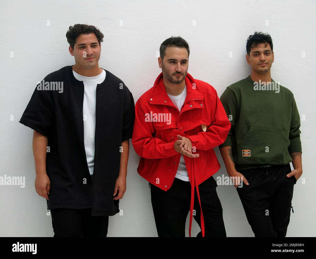 Members of the Mexican pop band Reik, from left, Julio Ramírez, Jesús ...