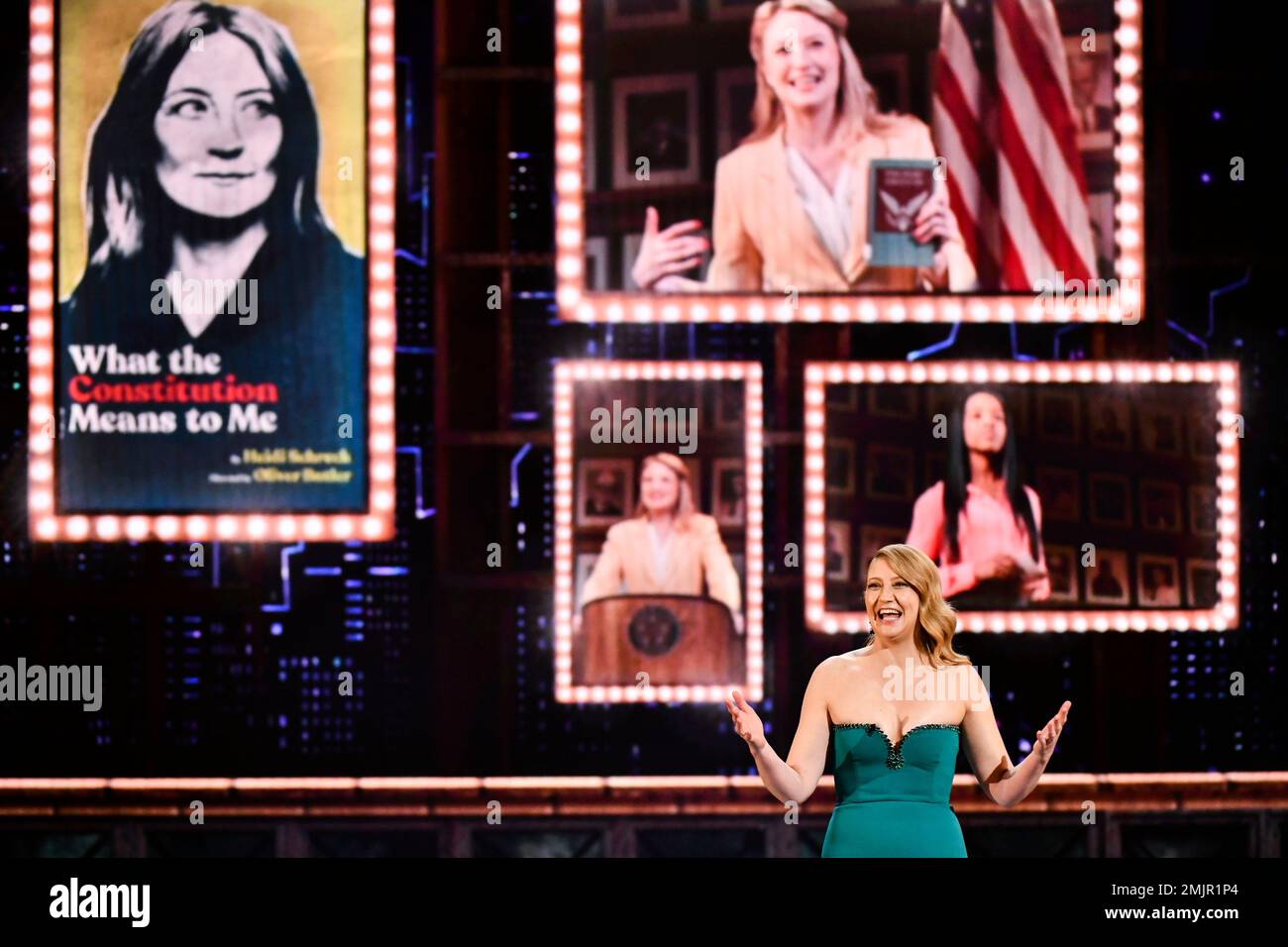 Heidi Schreck speaks at the 73rd annual Tony Awards at Radio City Music ...