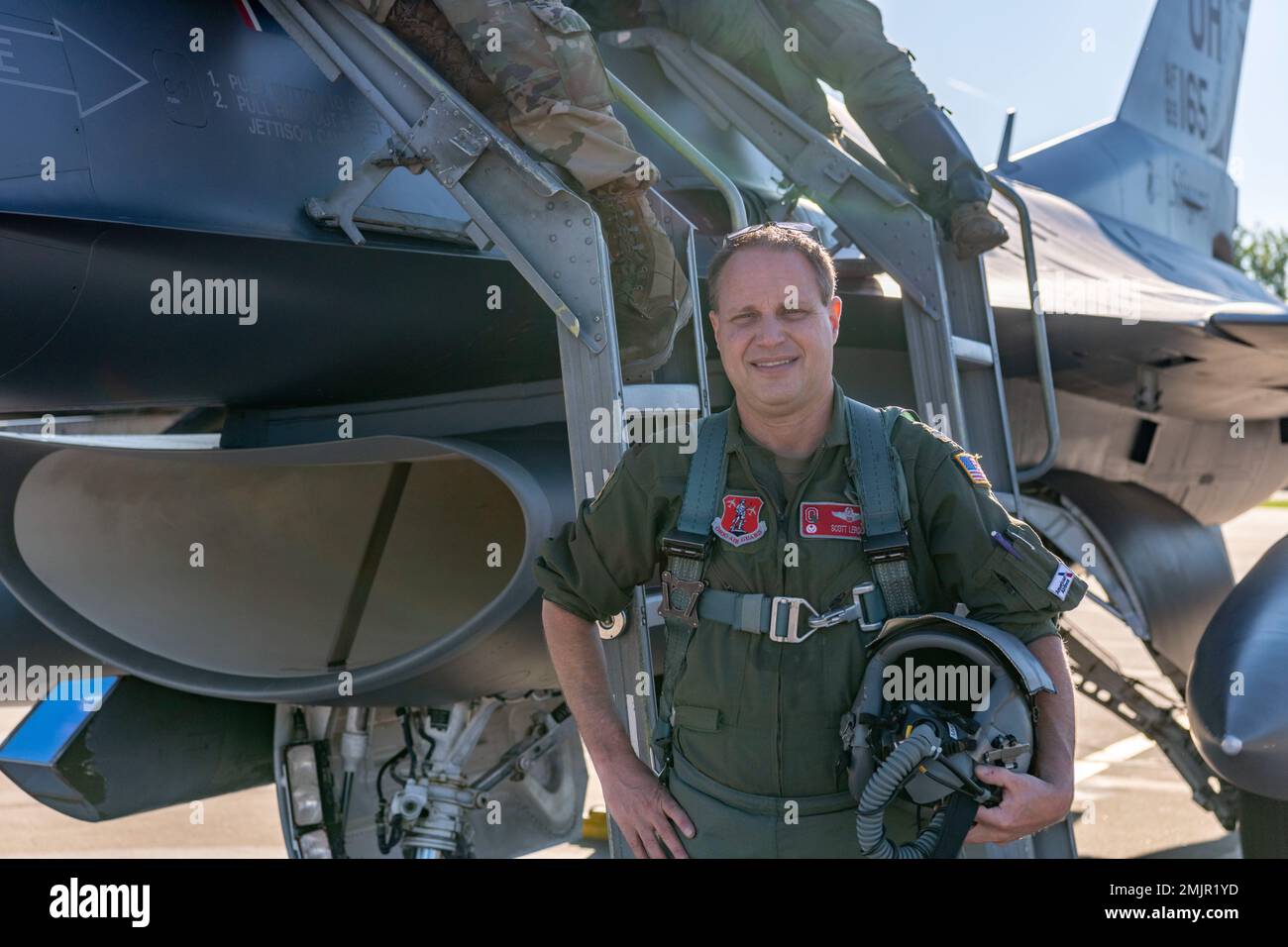 U.S. Air Force Col. Scott Lerdon, commander of the Ohio National Guard ...