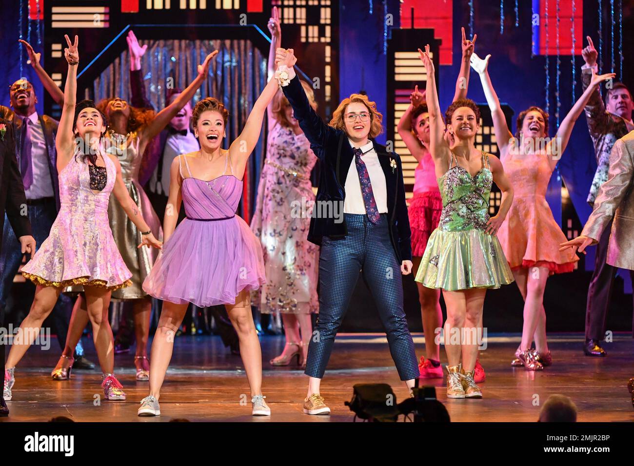 Isabelle McCalla, from front left, and Caitlin Kinnunen, and the cast ...