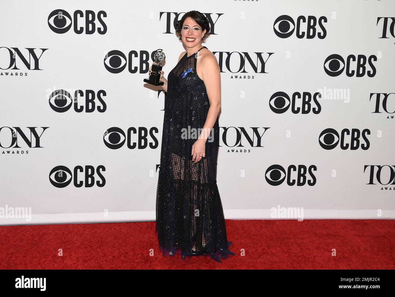Rachel Chavkin poses in the press room with the award for best ...