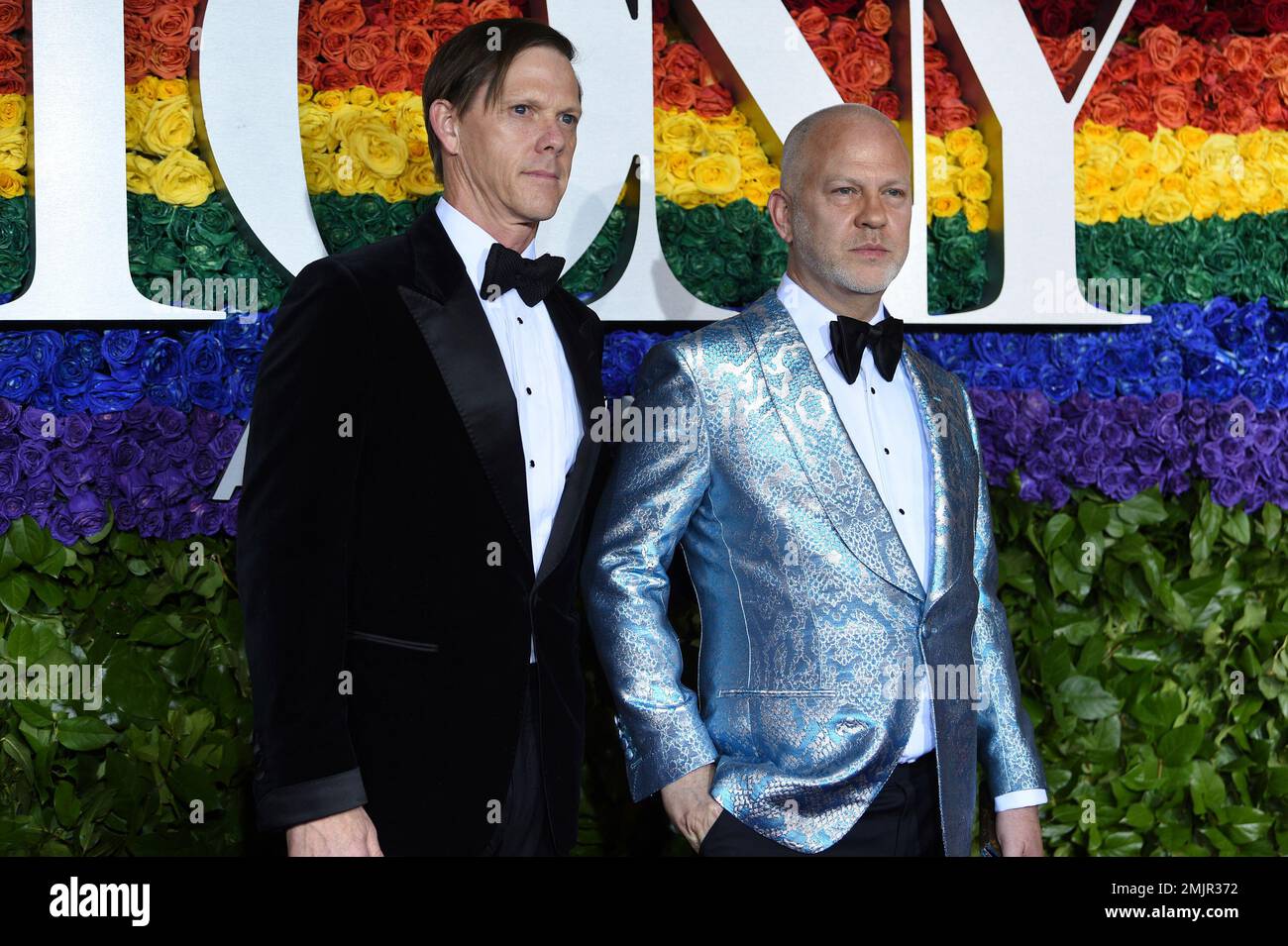 David Miller, left, and Ryan Murphy arrive at the 73rd annual Tony ...