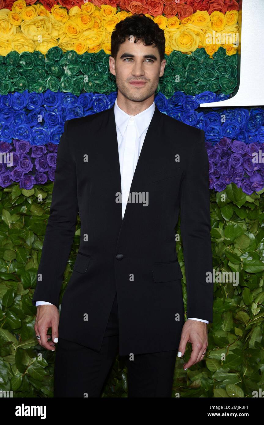 Darren Criss arrives at the 73rd annual Tony Awards at Radio City Music ...