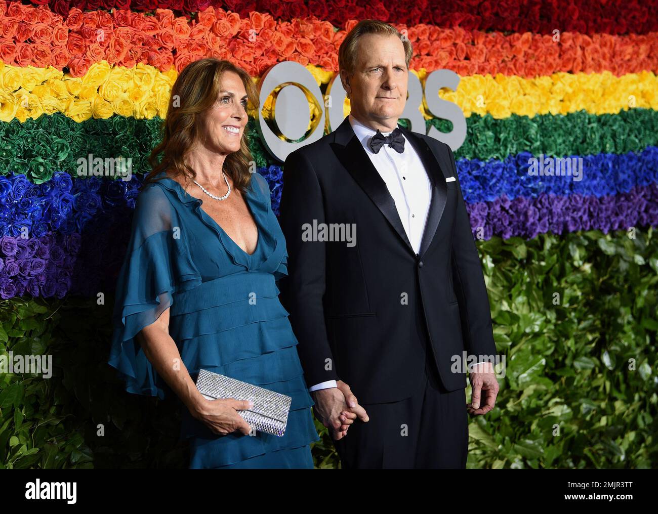Kathleen Rosemary Treado, left, and Jeff Daniels arrive at the 73rd ...