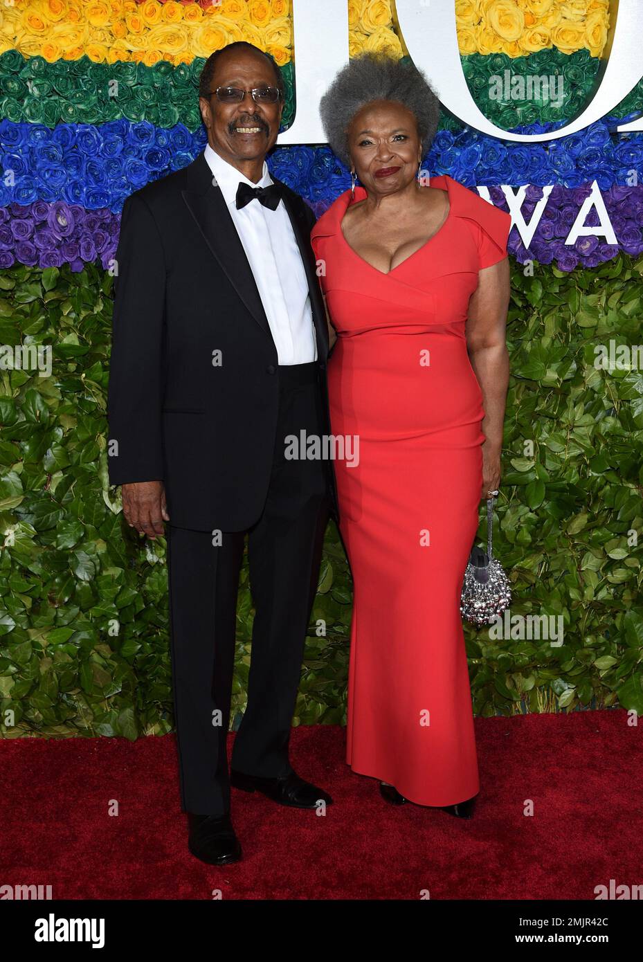 Harold Wheeler, left, and Hattie Winston arrive at the 73rd annual Tony ...