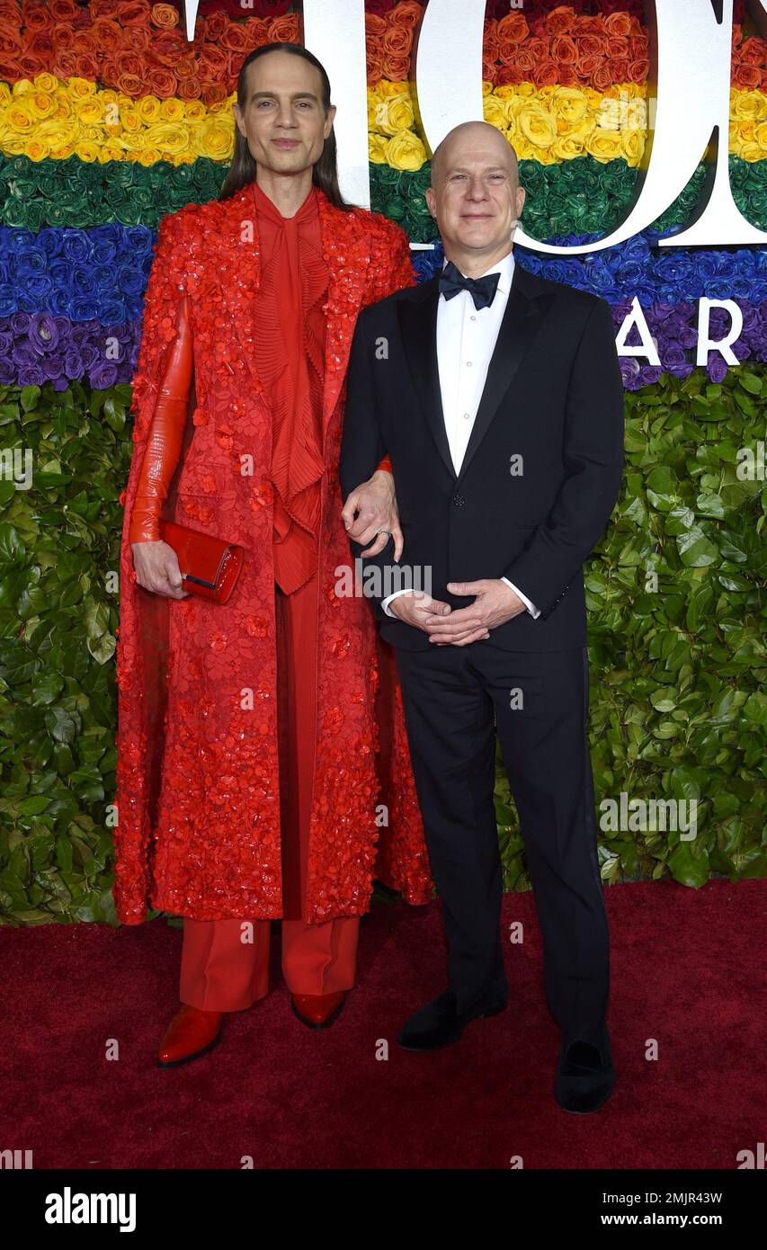 Jordan Roth, left, and Richie Jackson arrive at the 73rd annual Tony ...
