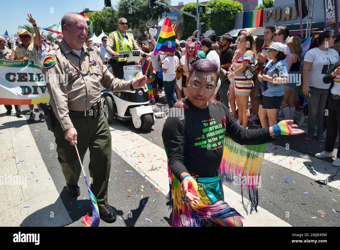 Los Angeles Sheriff's Department employees and family celebrate ...