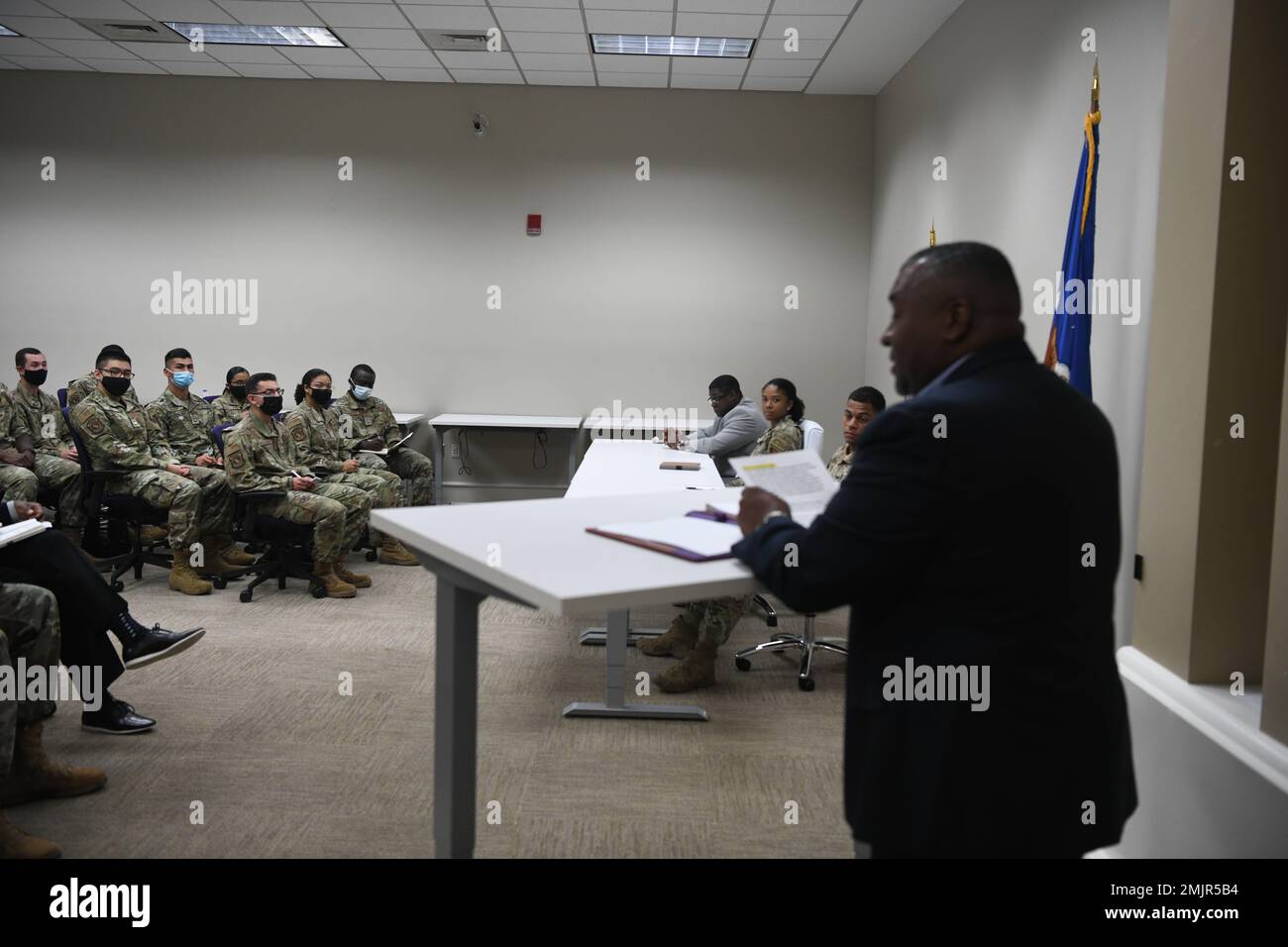 Dex McCain, retired Air Force officer served as the panel moderator at ...