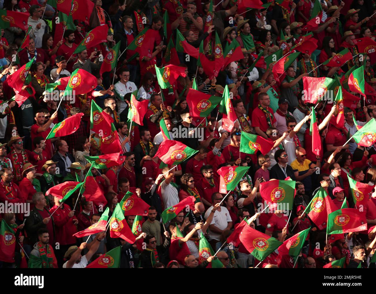 Portugal fans support their team before the UEFA Nations League final ...