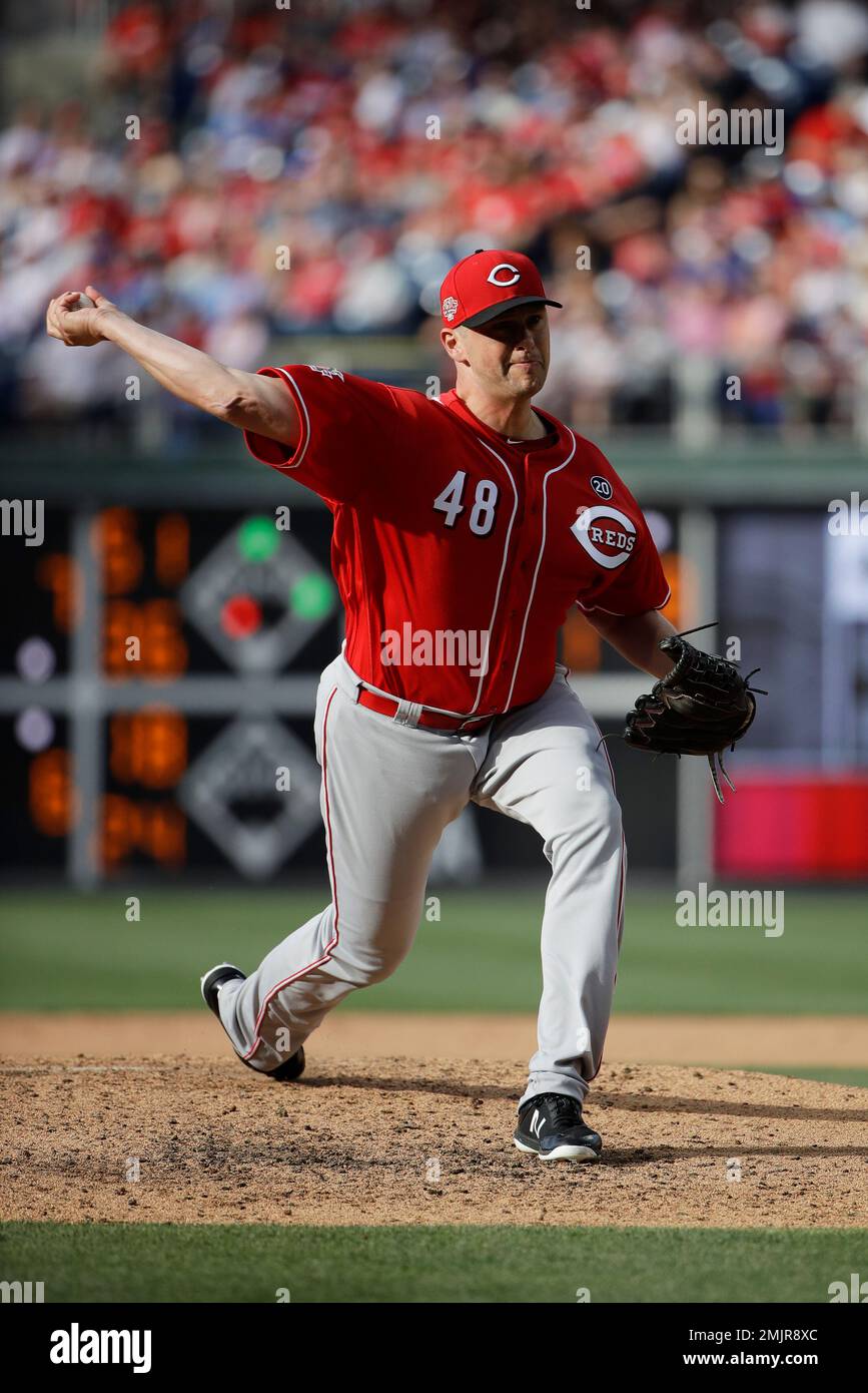 Cincinnati Reds relief pitcher Jared Hughes in action during a baseball ...