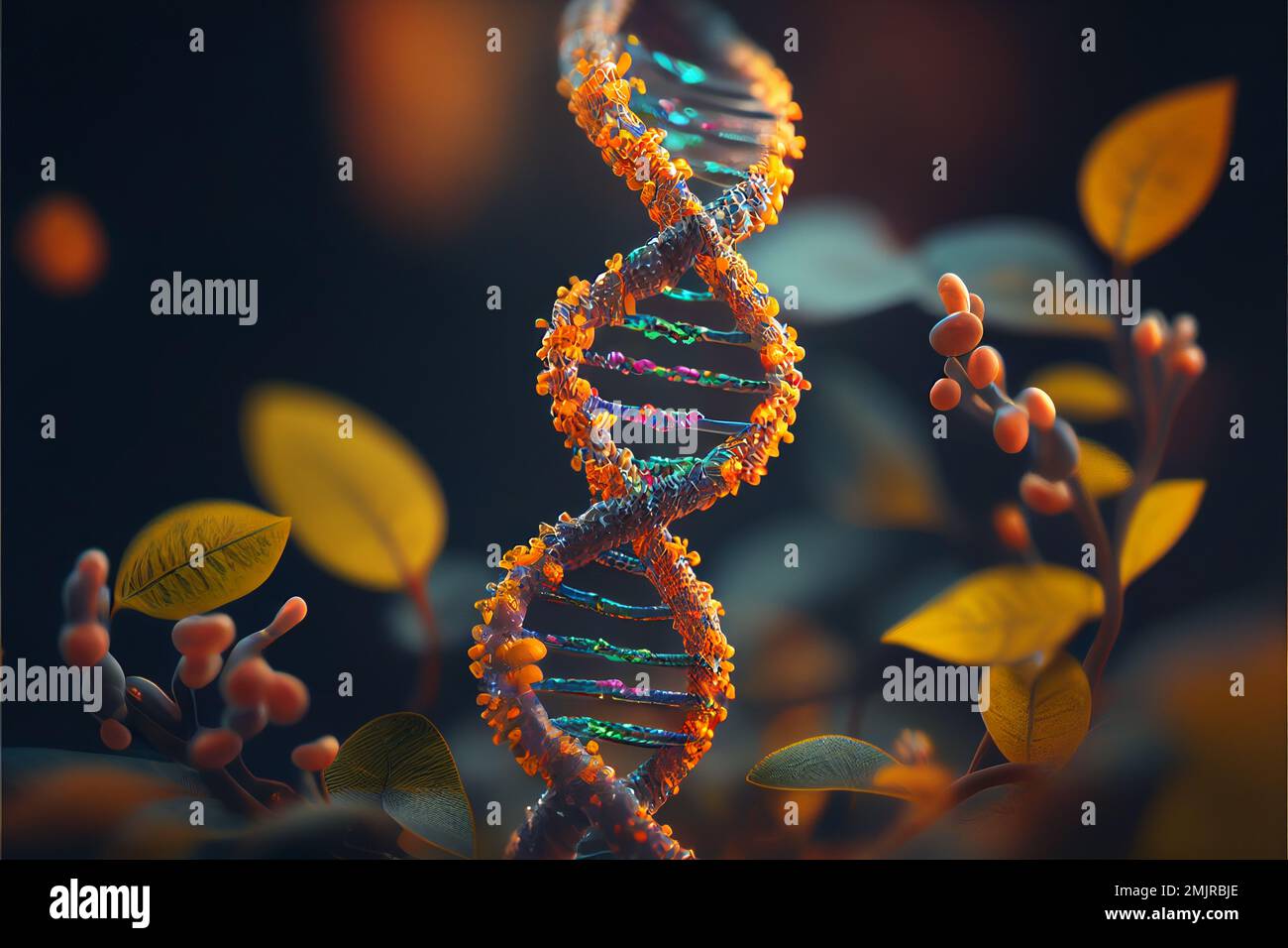 DNA Futuristic digital background, Abstract background for Science and ...