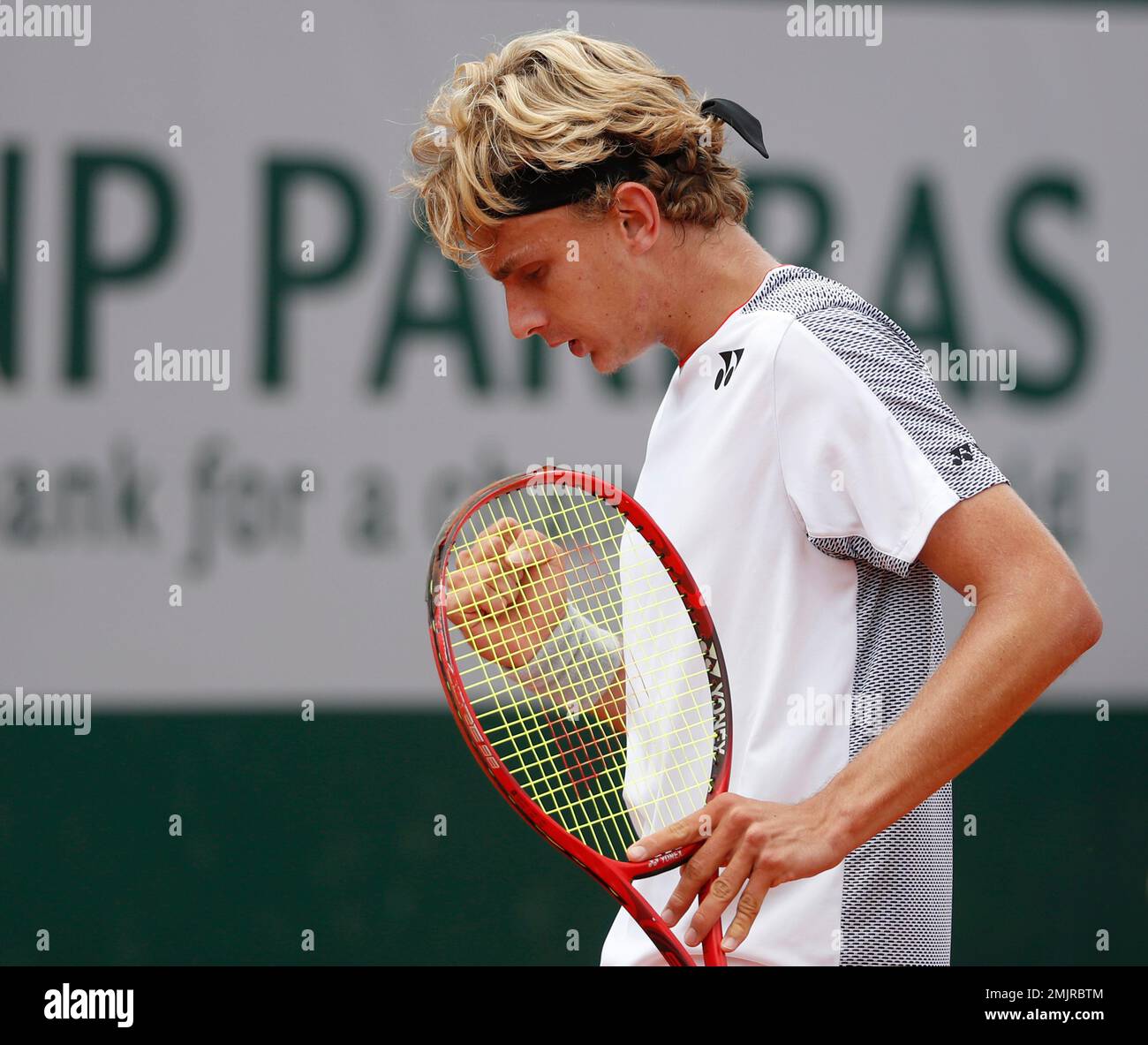Toby Kodat of the U.S. clenches his fist after scoring a point against ...