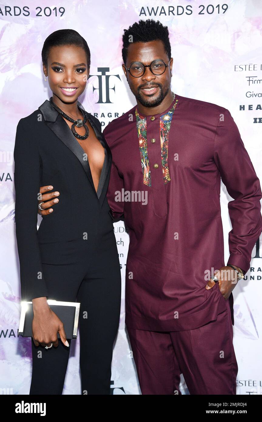 Model Maria Borges, left, and boyfriend Duke Mandinga attend the ...