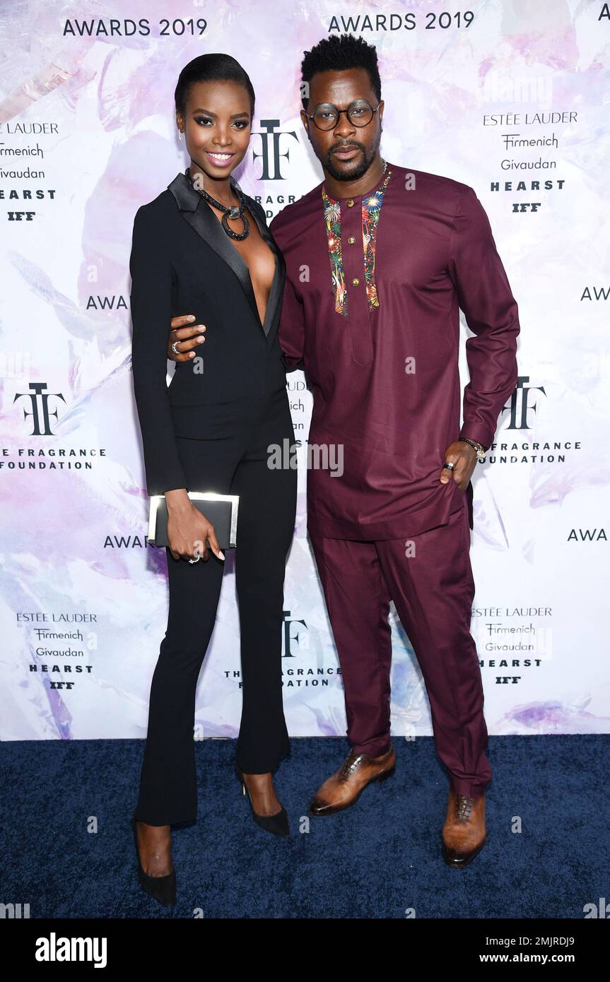 Model Maria Borges, left, and boyfriend Duke Mandinga attend the ...