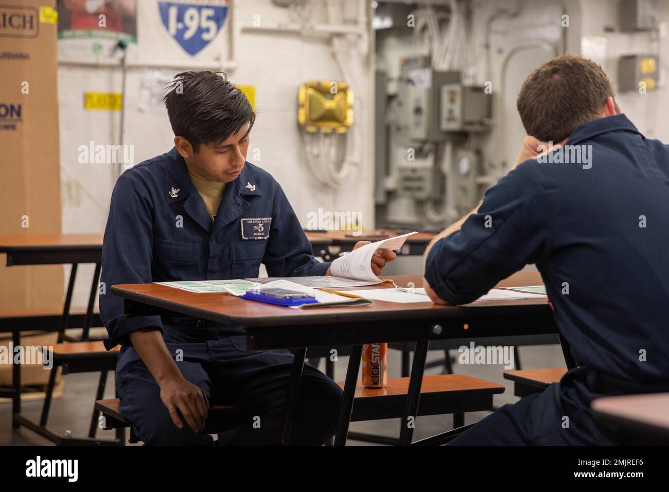 220901-N-OM737-1011 ATLANTIC OCEAN (September 1, 2022) Fire Controlman ...