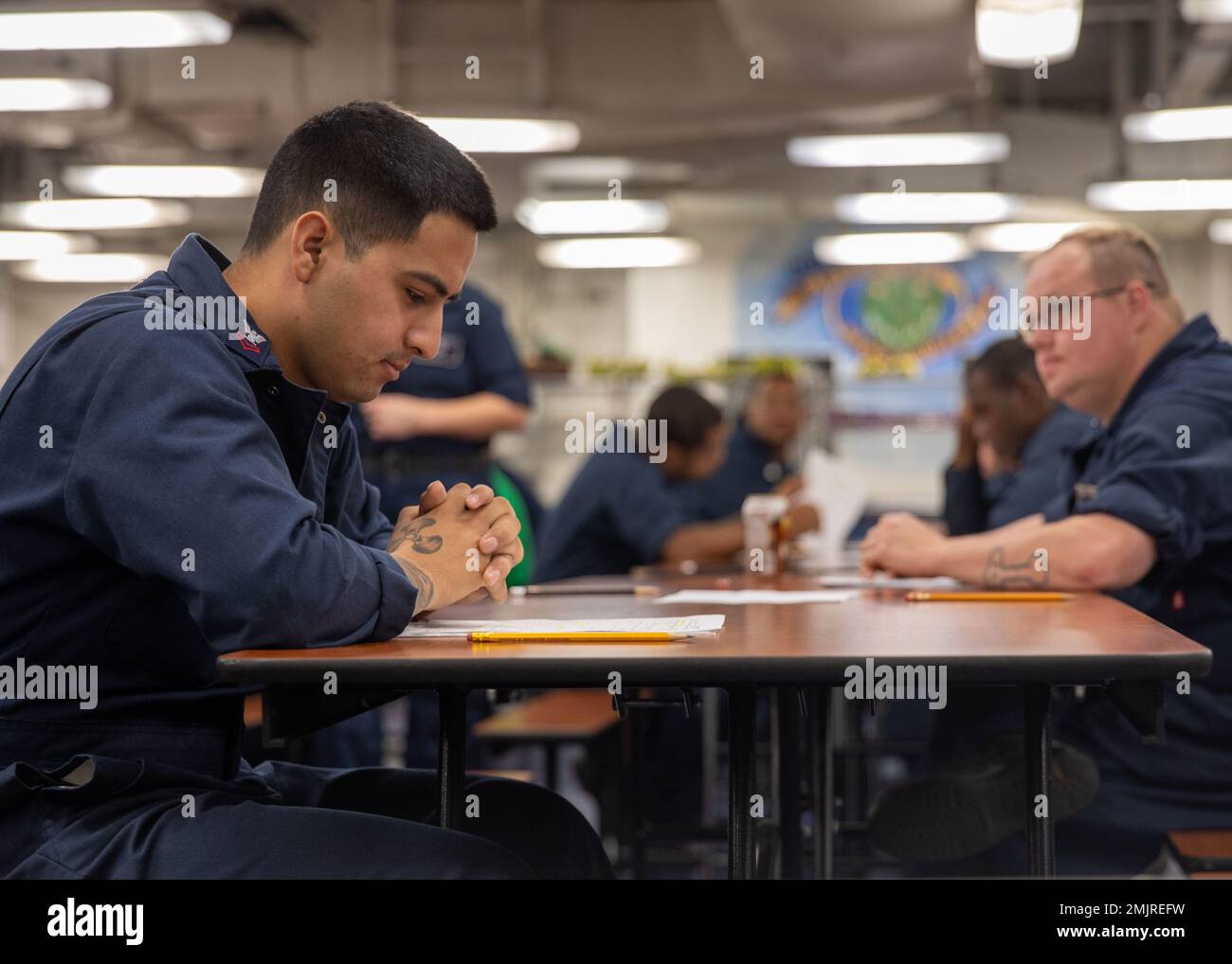 Ships mess decks hi-res stock photography and images - Alamy