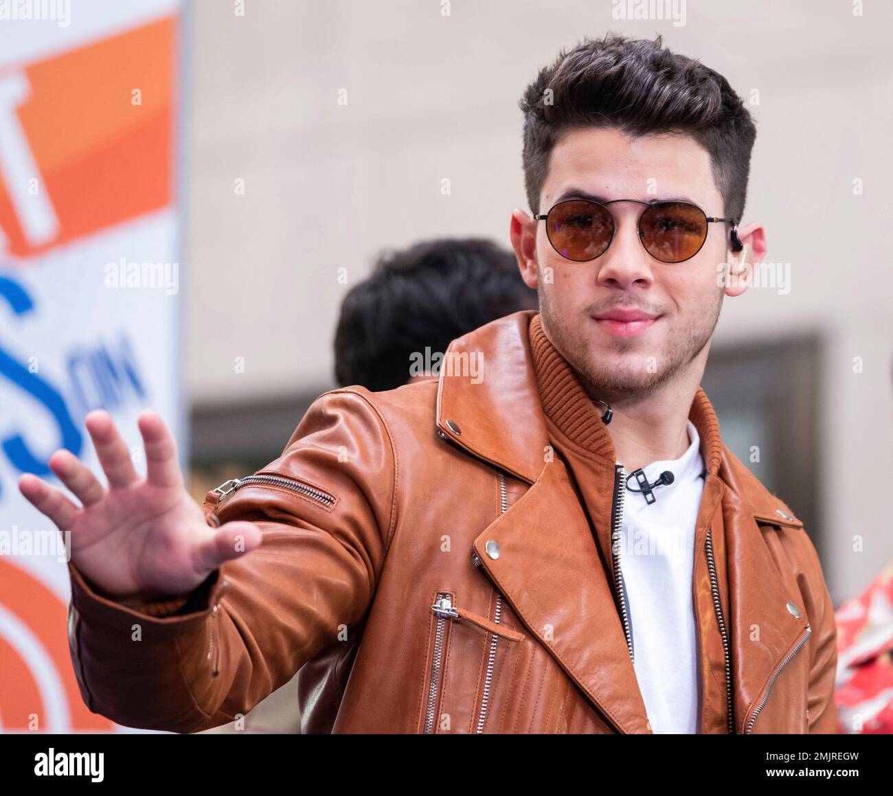 Nick Jonas from the band the Jonas Brothers performs on NBC's Today ...