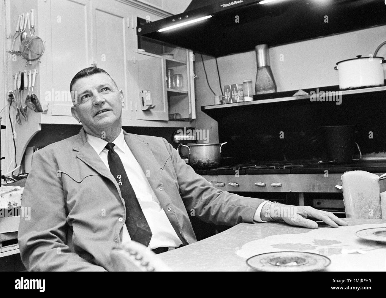 Sheriff Tom Montgomery sits in the kitchen of the Collin County jail at ...