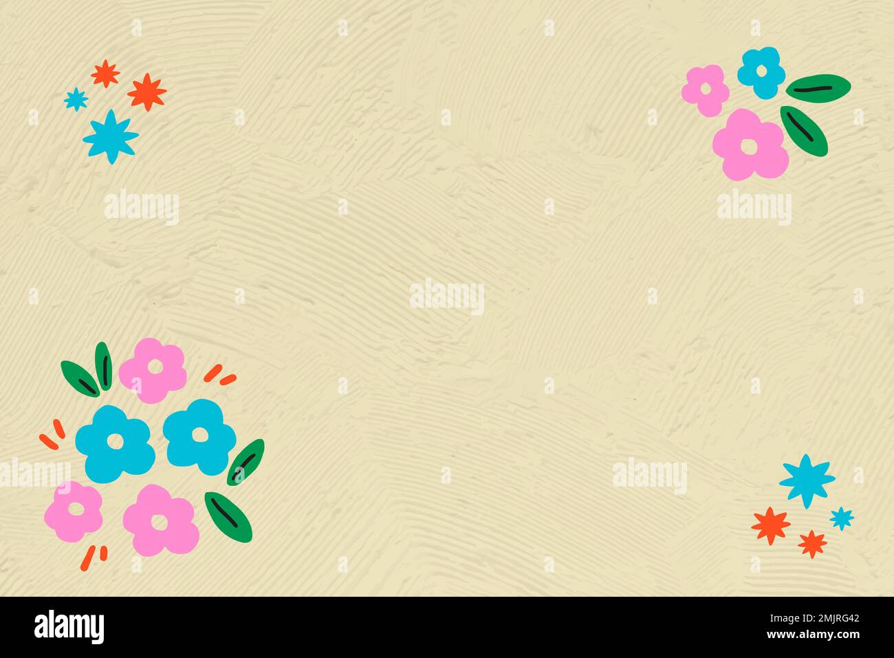 Flower border frame editable vector Stock Vector Image & Art - Alamy
