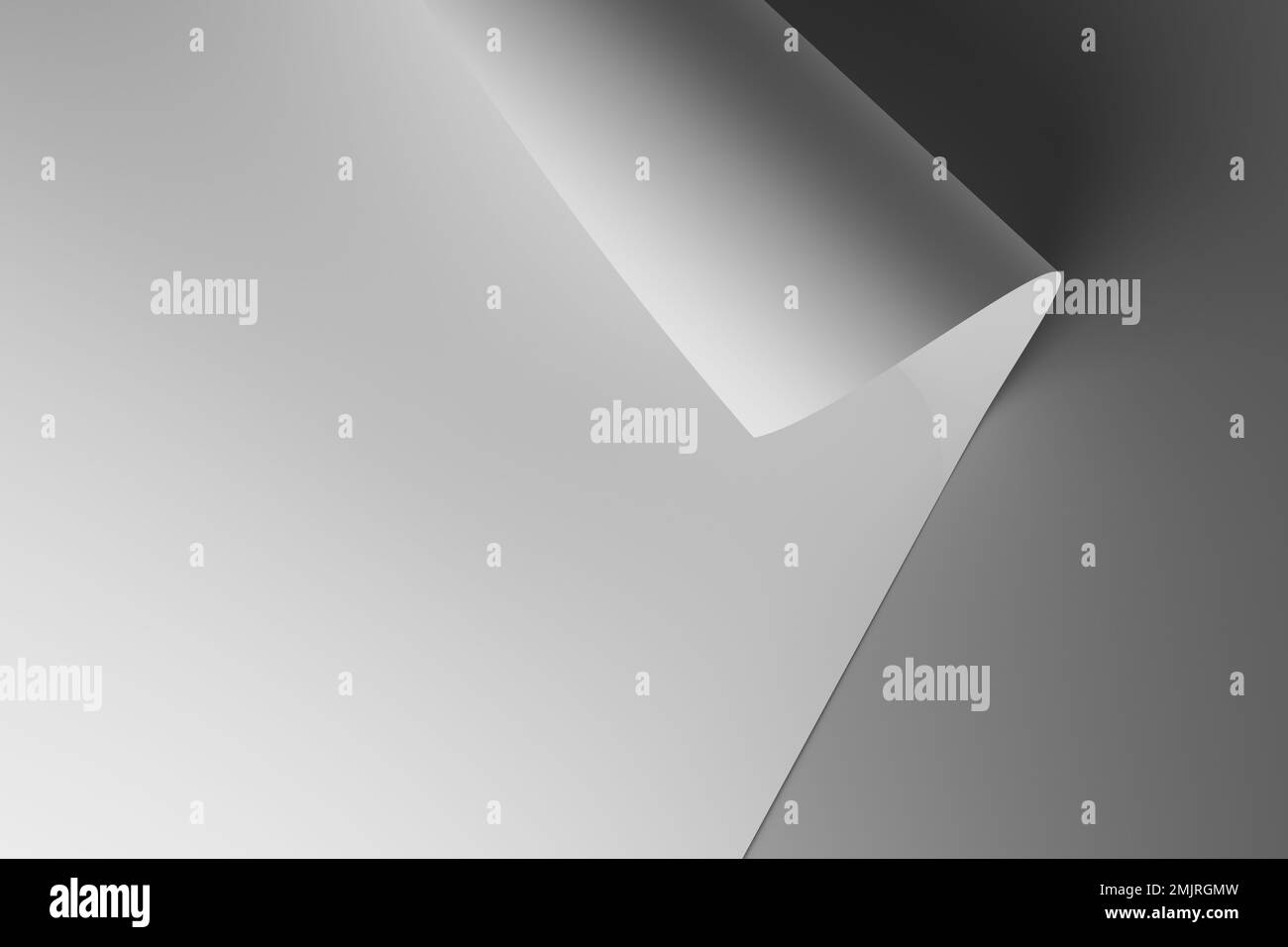 3D render white wrapping paper, mock up, template Stock Photo - Alamy