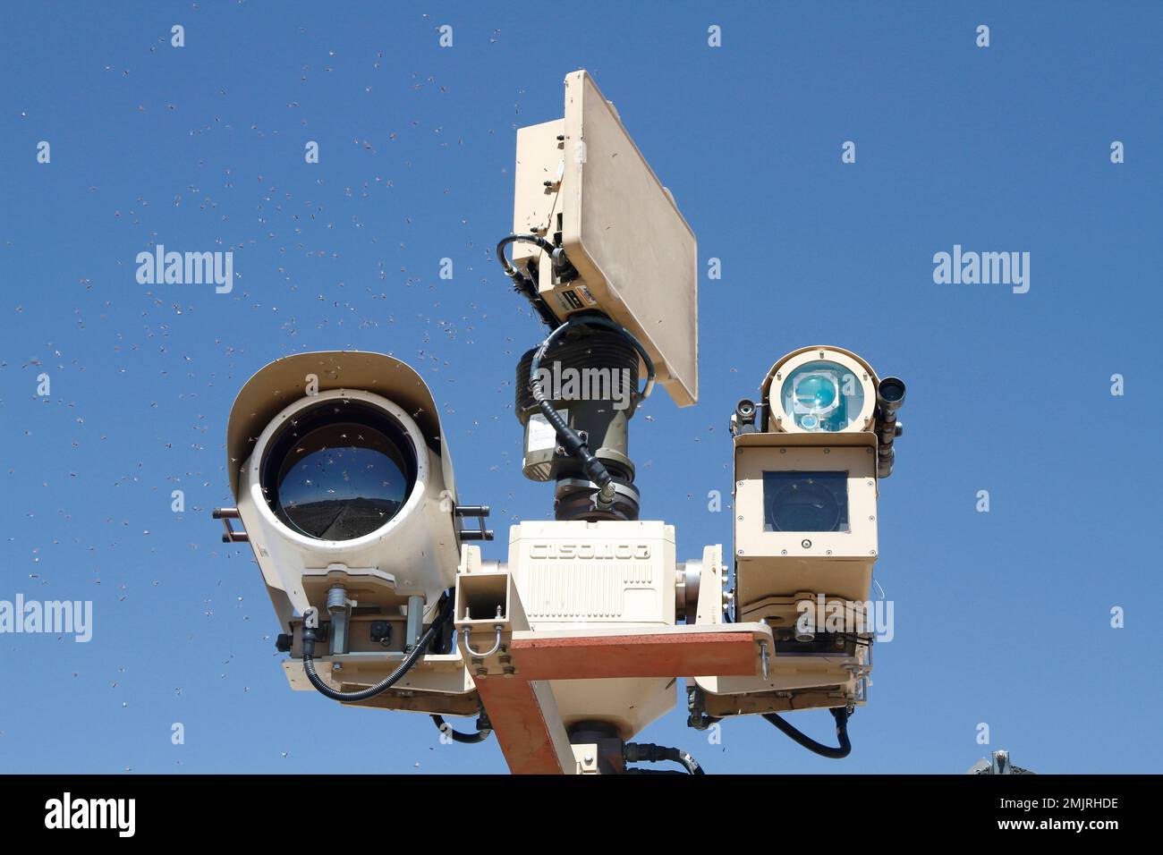 This photo shows a Border Patrol surveillance system used by active ...